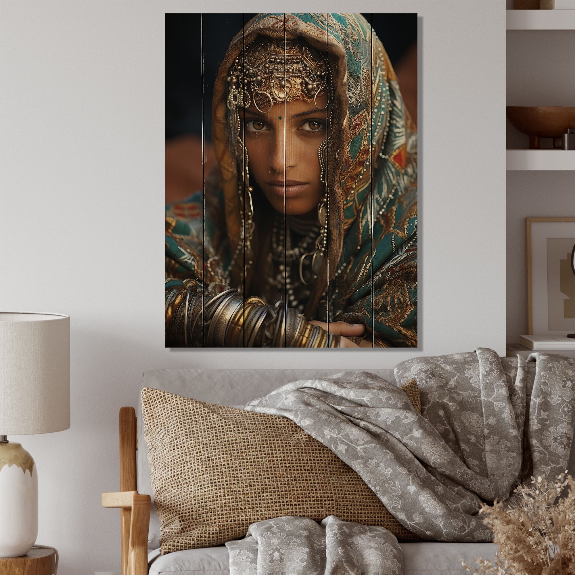 Designart "Tribes Berber African North" African Tribes Print on Natural ...