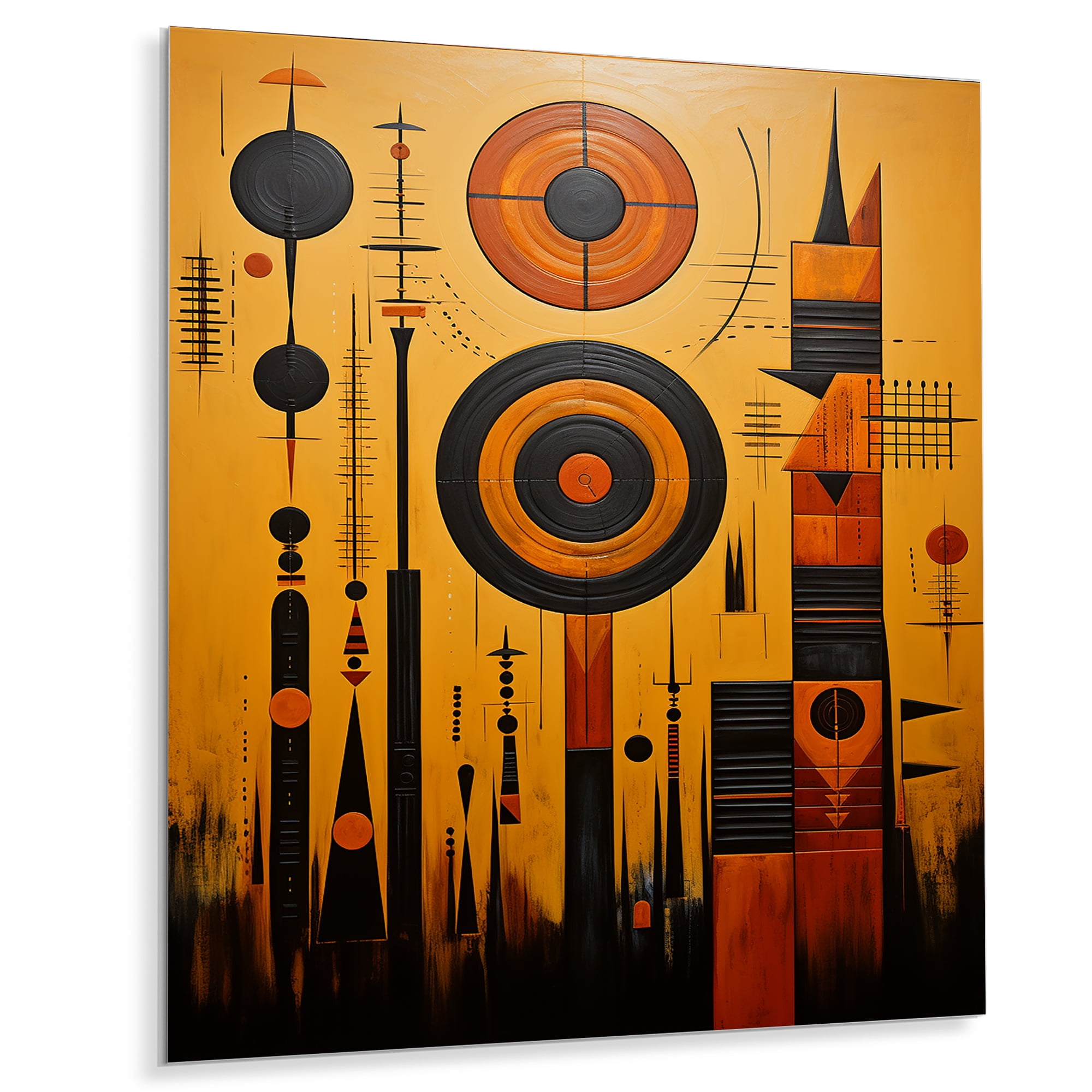 Designart "Tribes Sacred African Patterns II" African Tribes Metal Art ...