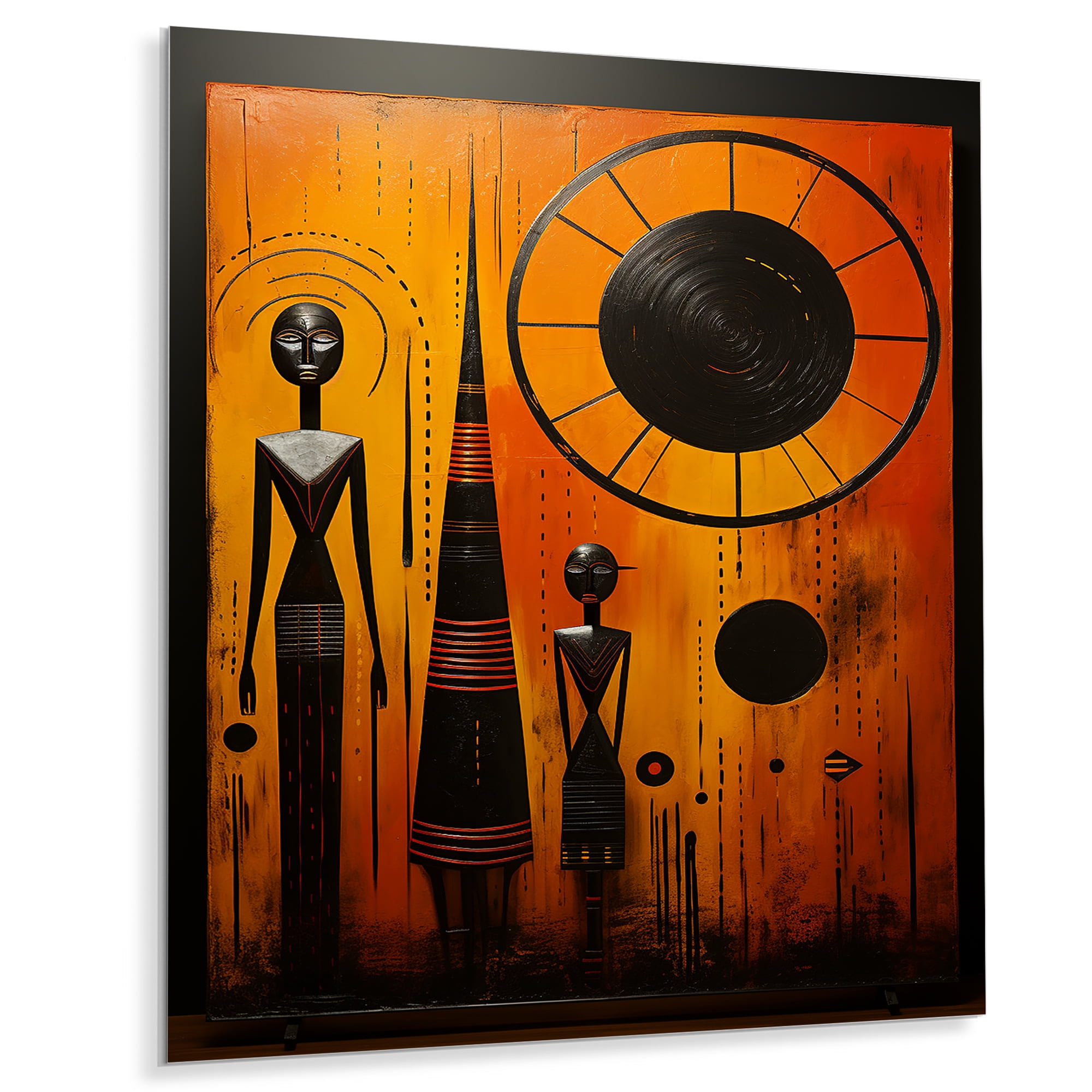 Designart "Tribes Sacred African Patterns III" African Tribes Metal Art ...