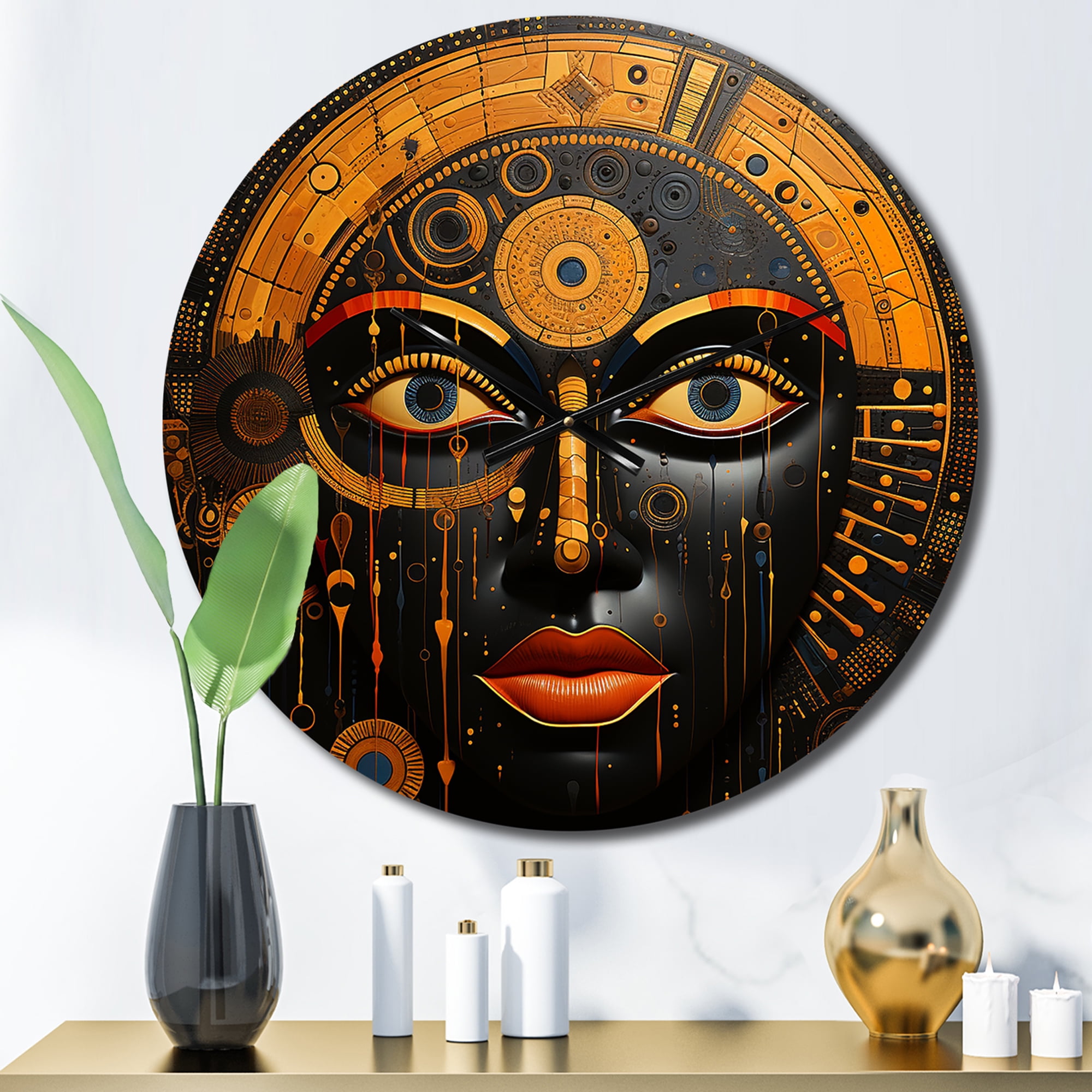 Designart "Tribes Sacred African Patterns V" African Tribes Oversized ...
