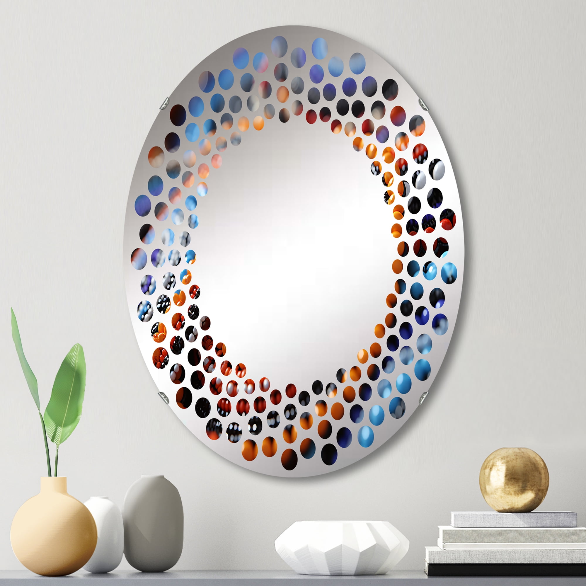 Designart "Tribes Samburu African Beadwork II" African Tribes Polka Dot ...