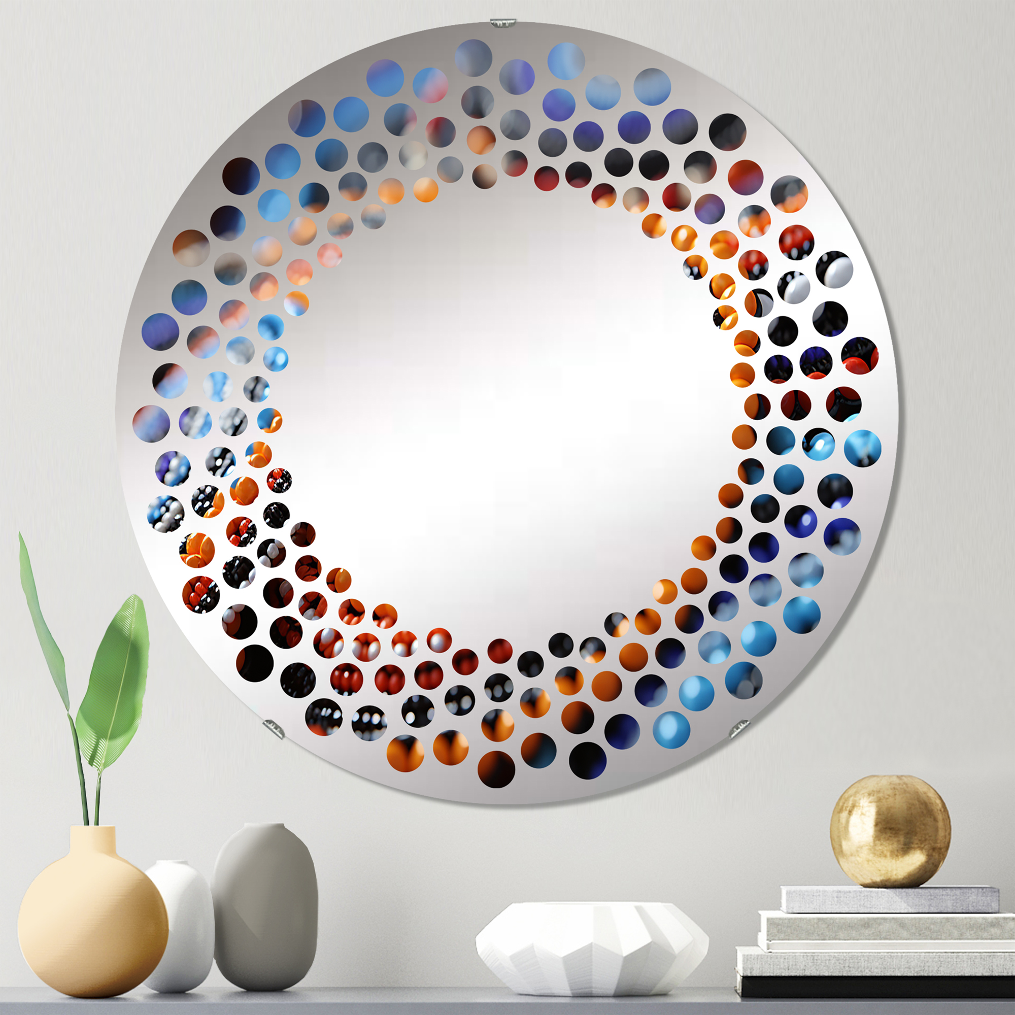 Designart "Tribes Samburu African Beadwork II" African Tribes Polka Dot ...