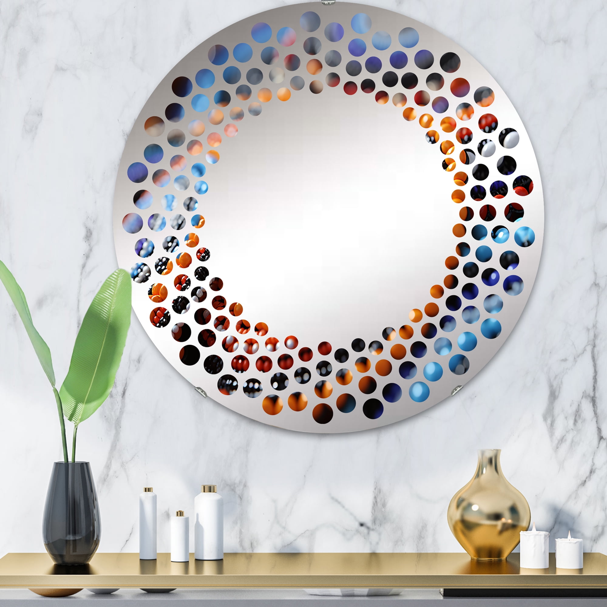 Designart "Tribes Samburu African Beadwork II" African Tribes Polka Dot ...