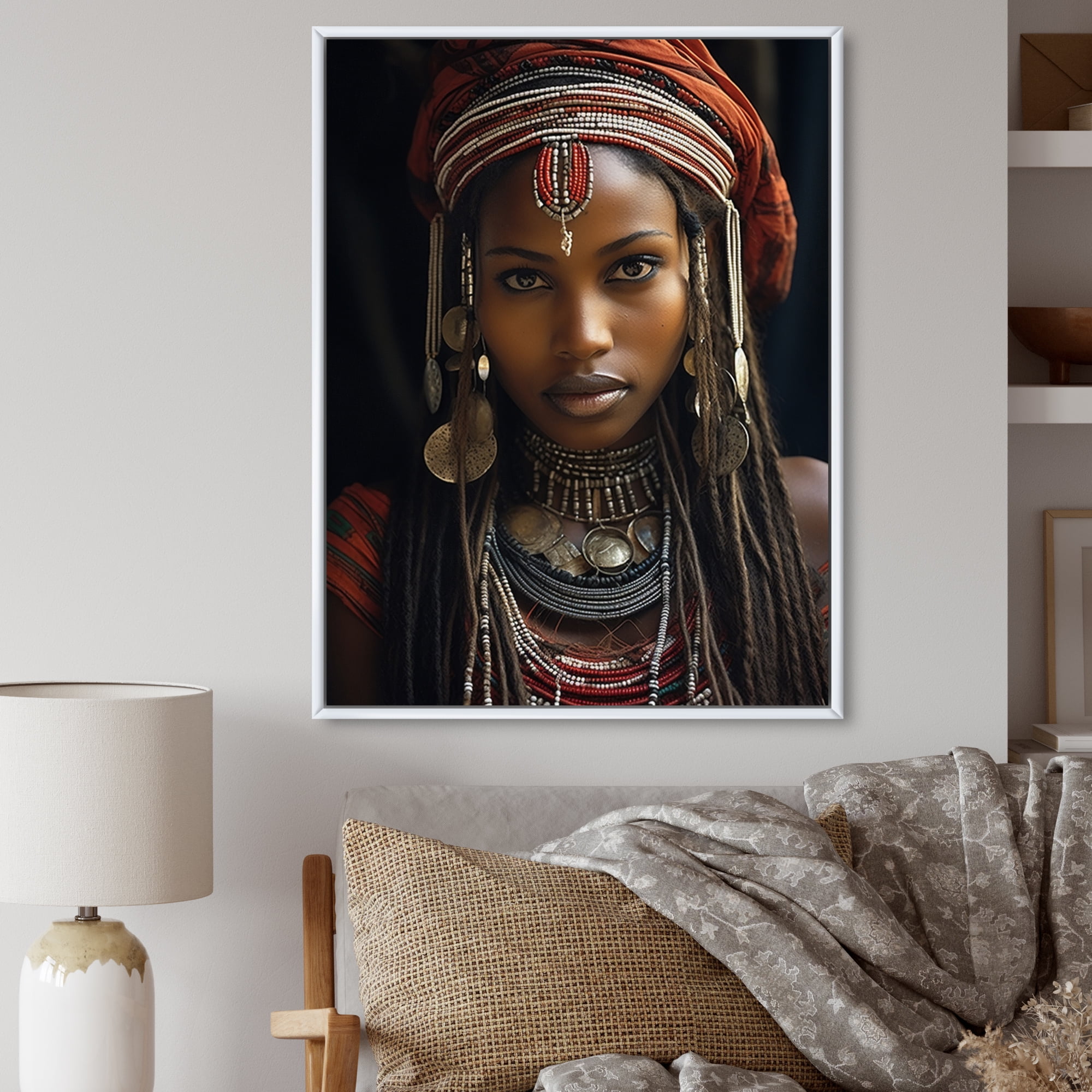 Designart "Tribes Samburu African Kenya I" African Tribes Floater ...