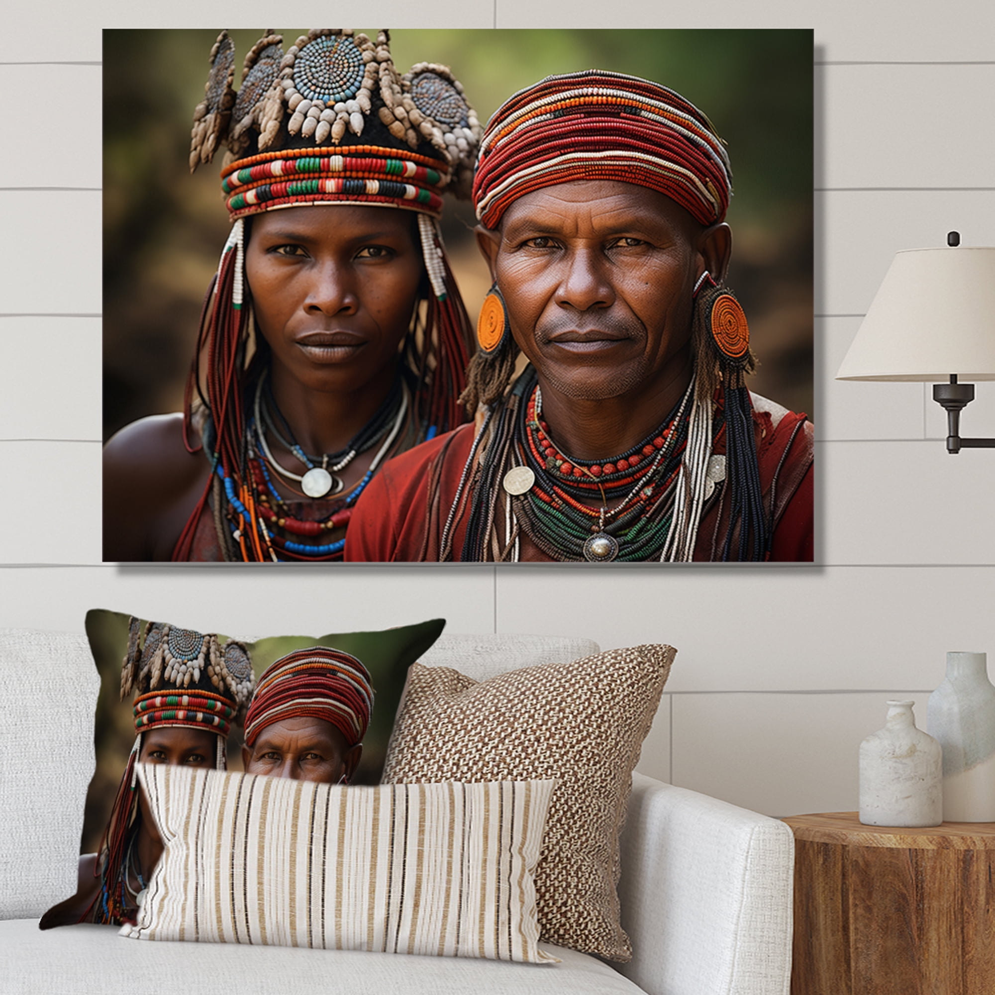 Designart "Tribes Samburu African Kenya II" African Tribes Canvas Art ...