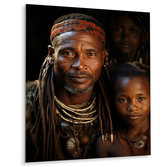 Designart "Tribes Sanbushmen African Southern II" African Tribes Metal ...