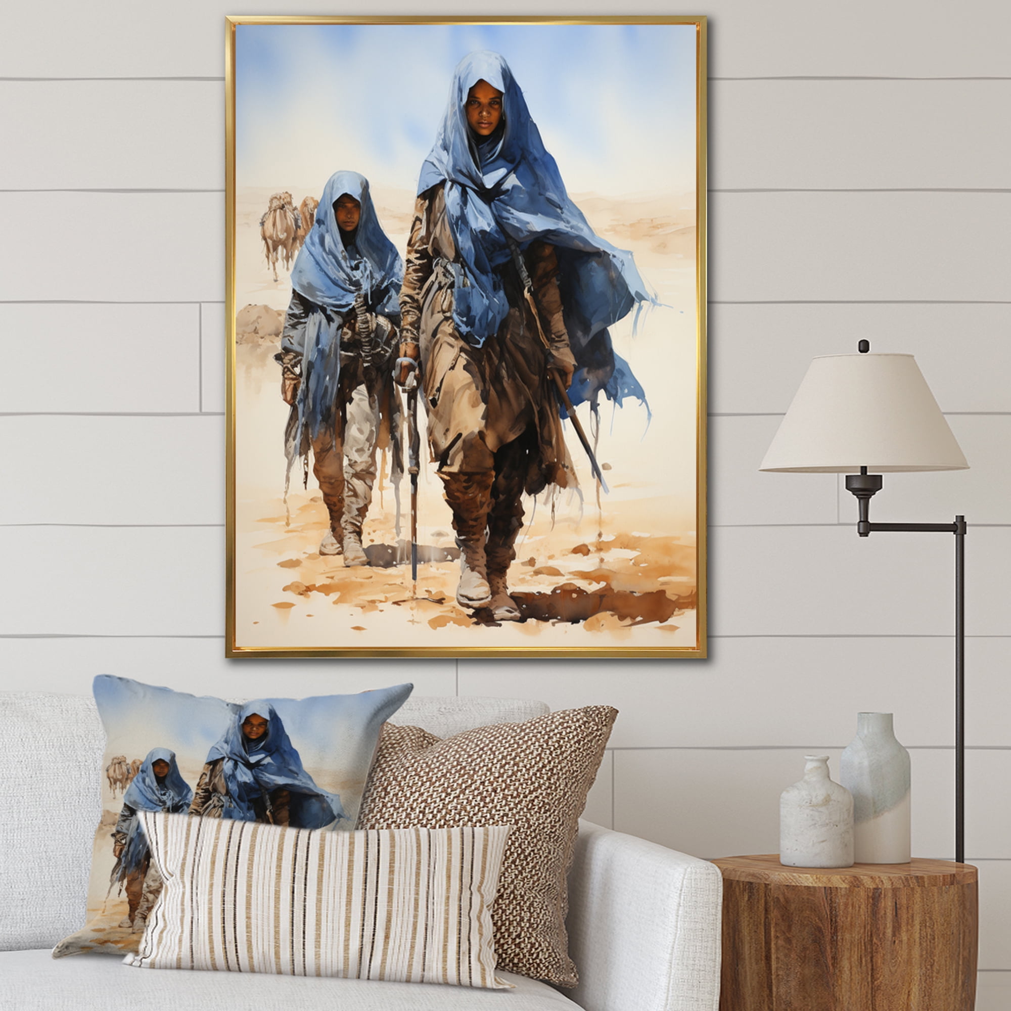 Designart "Tribes Tuareg African Sahara I" African Tribes Floater ...