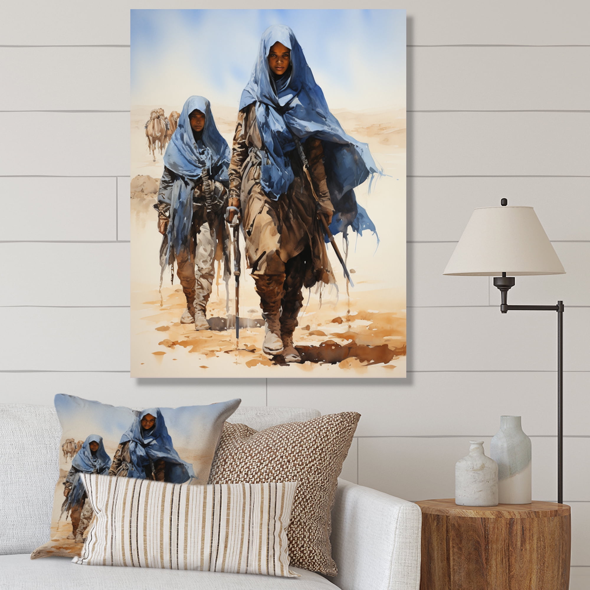 Designart "Tribes Tuareg African Sahara I" African Tribes Wall Decor ...