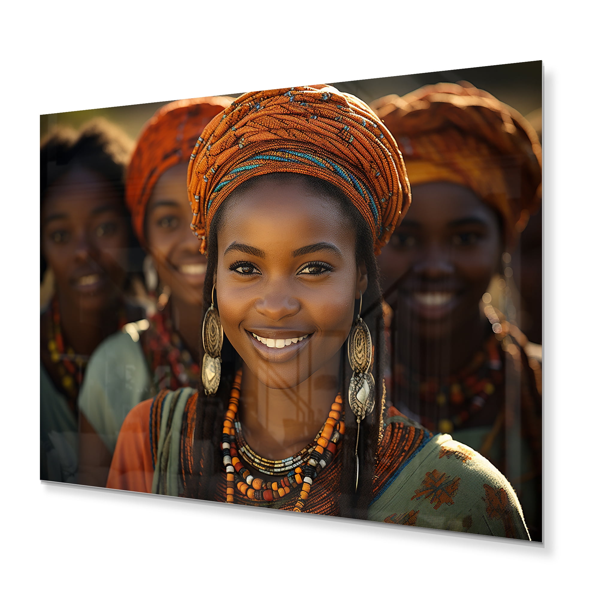 Designart "Tribes Xhosa African Portrait I" African Tribes Metal Wall ...