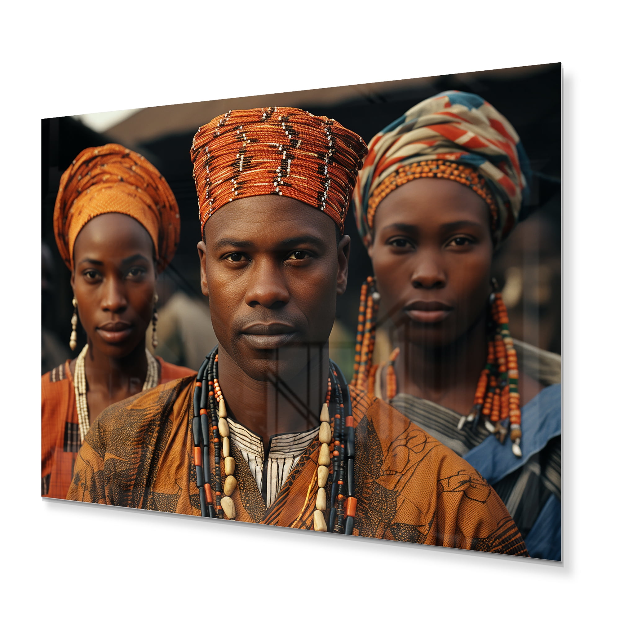 Designart "Tribes Yoruba African Nigeria II" African Tribes Metal Art ...