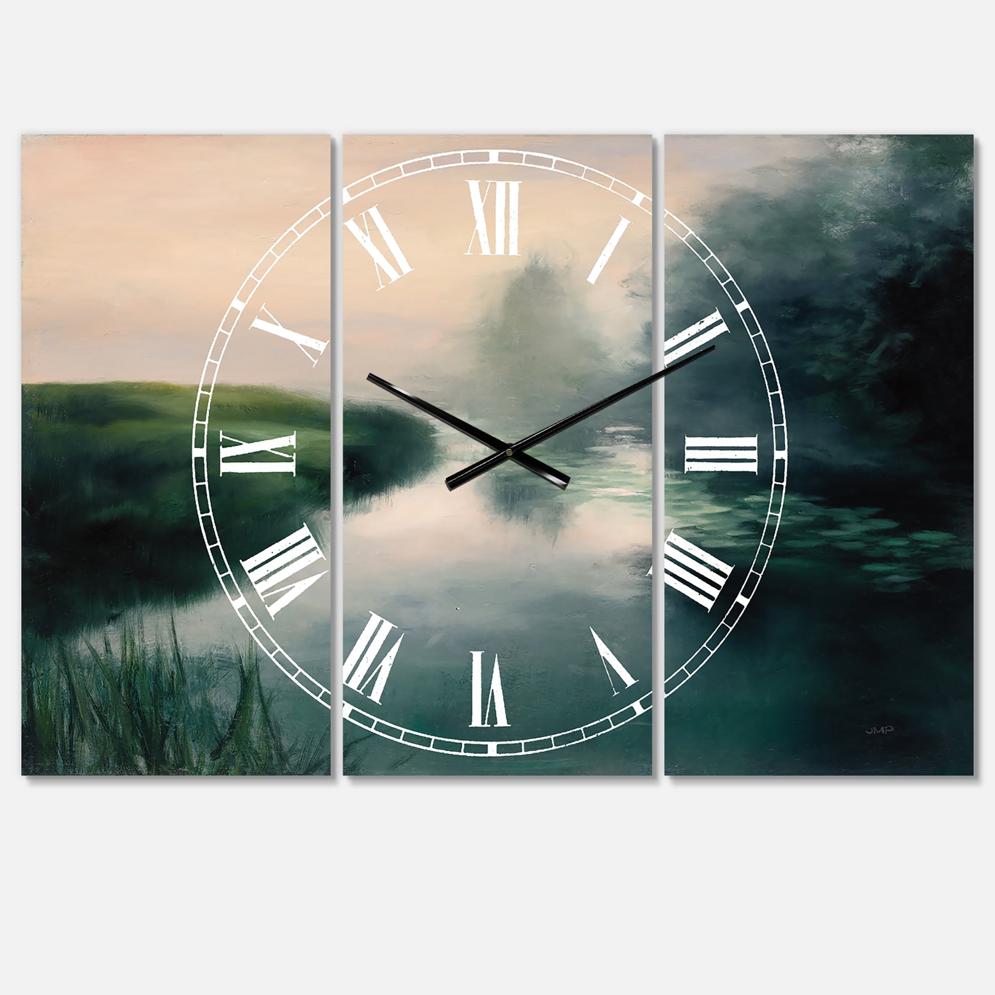 Free Shipping! Designart Twilight Fog Lakeshore Green Glossy ...