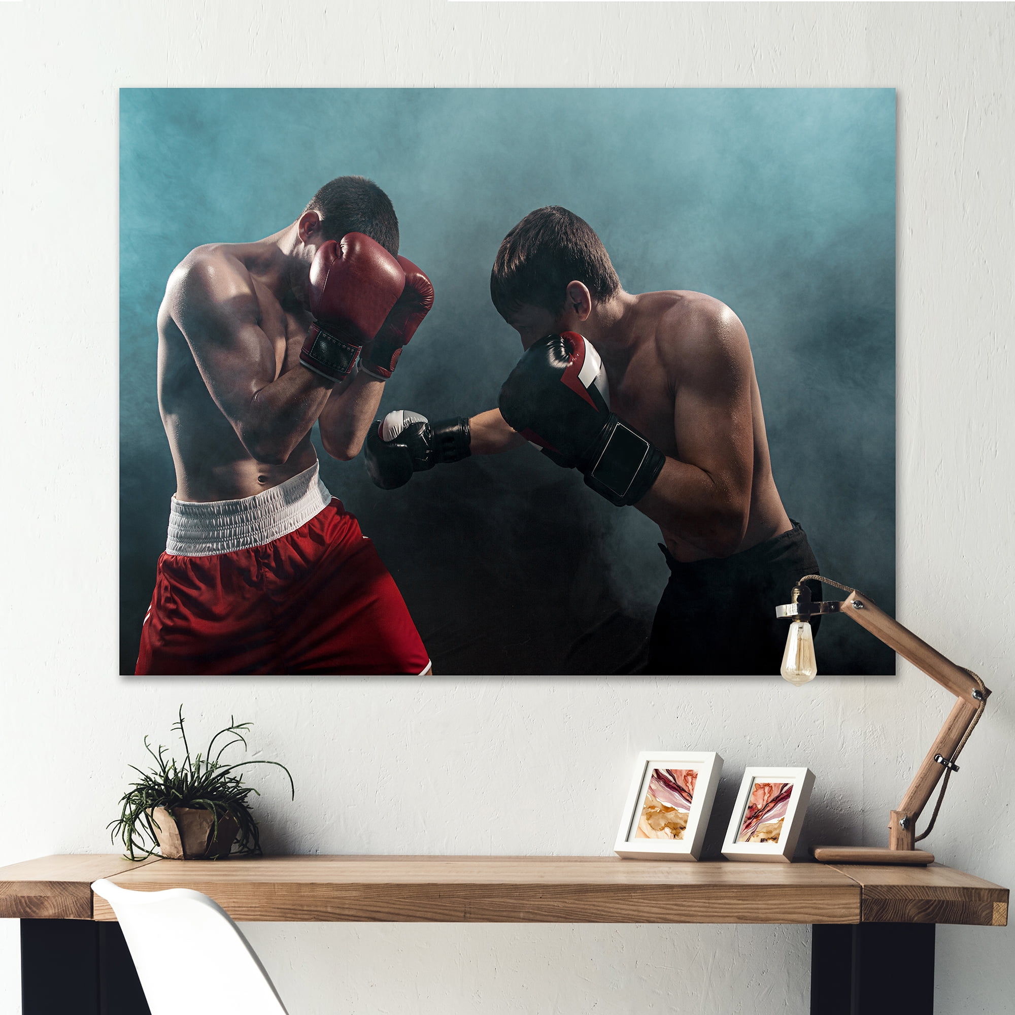 Designart "Two Professional Boxers Engaged In A Boxing Match" Boxing ...