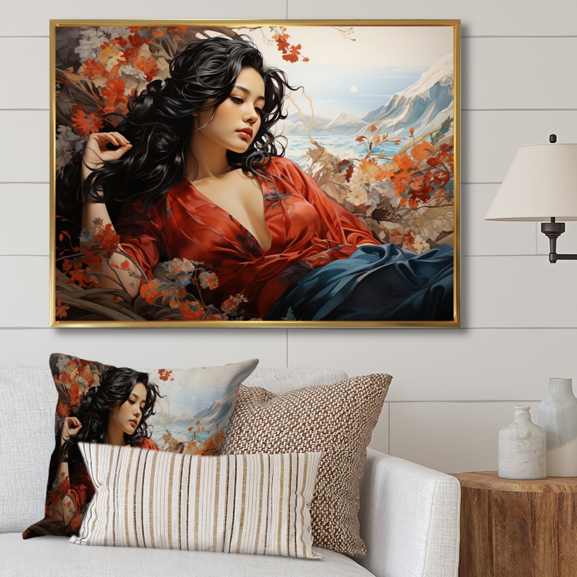 Designart "Ukiyoe Dreams Reverie of a Woman in Japon Art I" Japanese ...