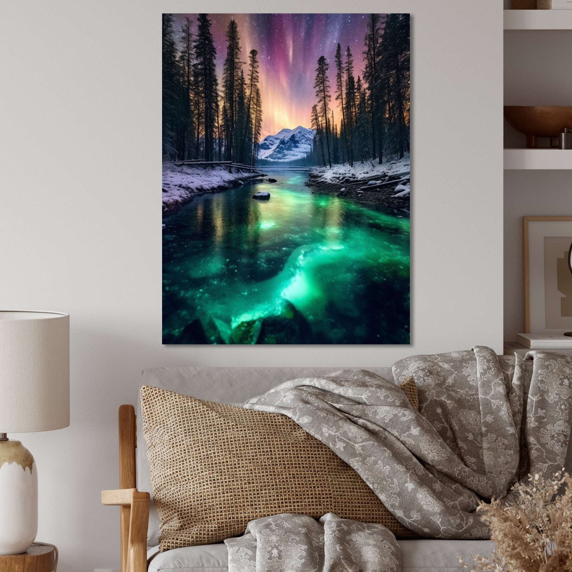 Designart "Uncharted Beauty of the Alaskan Wilderness II" Landscapes ...