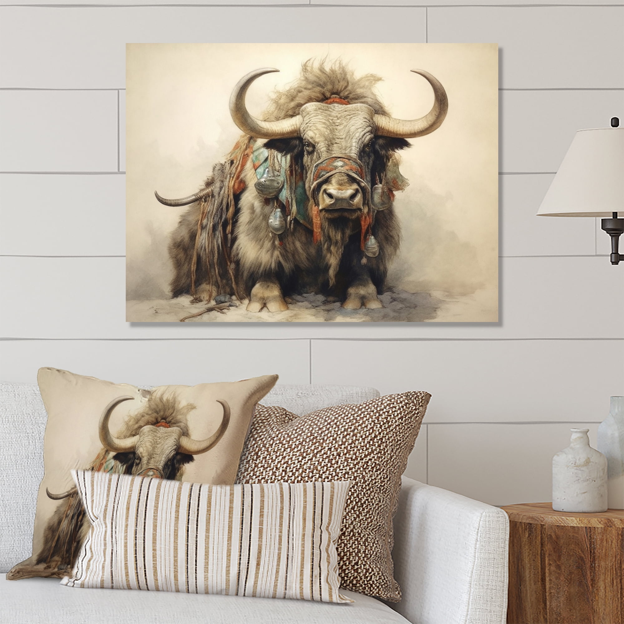 Designart "Untamed Yak IV" Animals Metal Wall Decor - Walmart.com