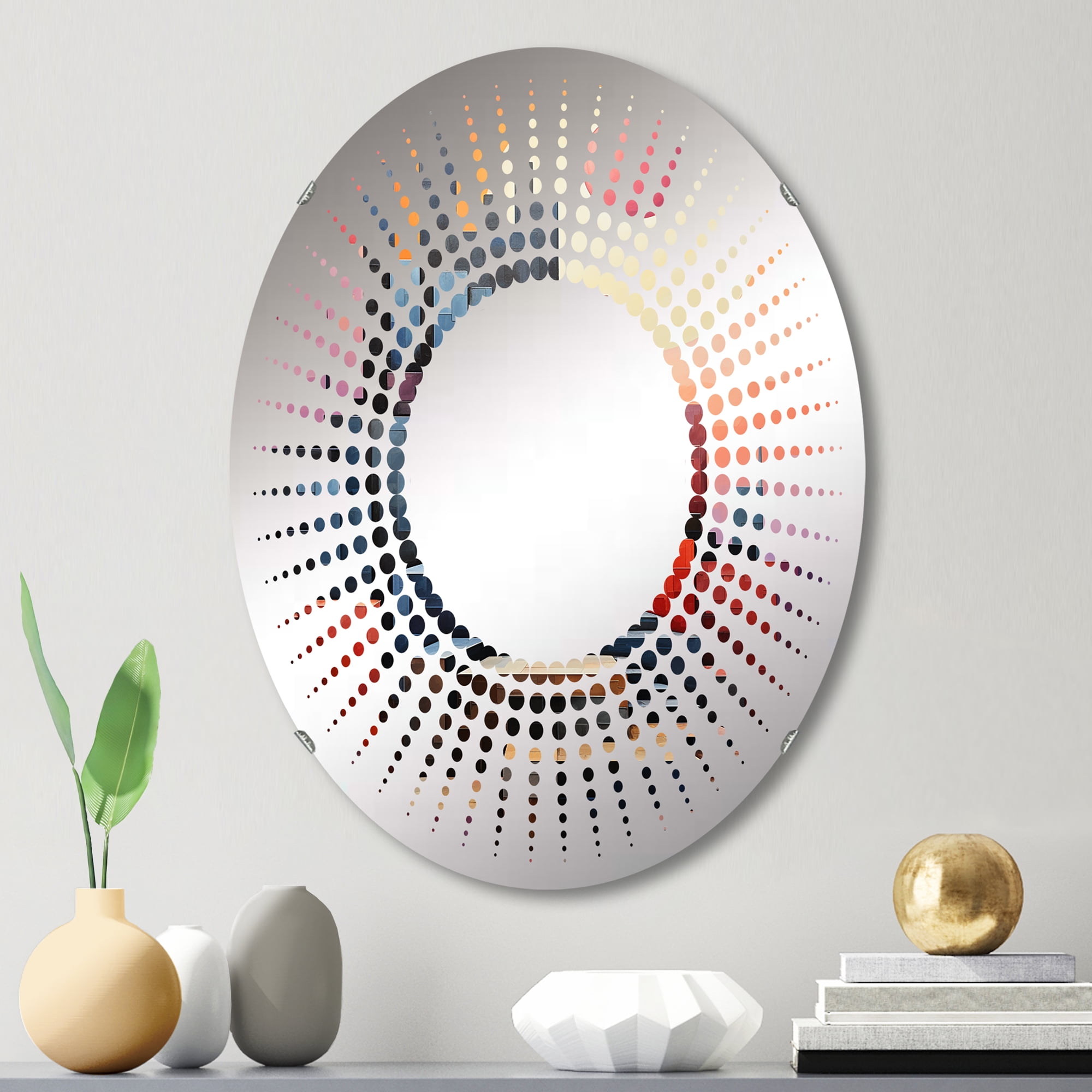 Designart "Unveiled Sunsets at Monuments I" Monuments Starburst Round ...