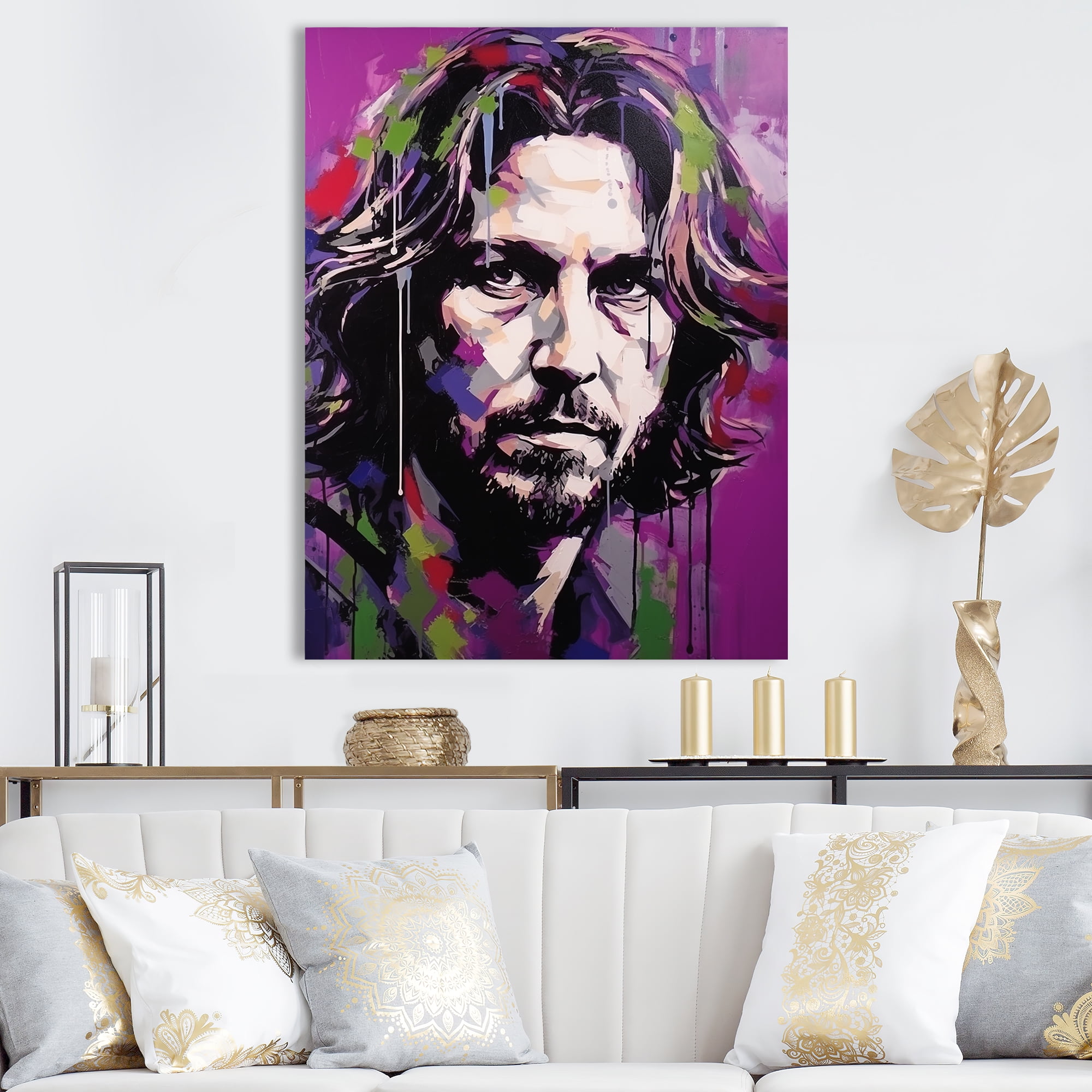 Designart "Vedder In Violet Portrait I" Pop Art Wall Decor - Walmart.com
