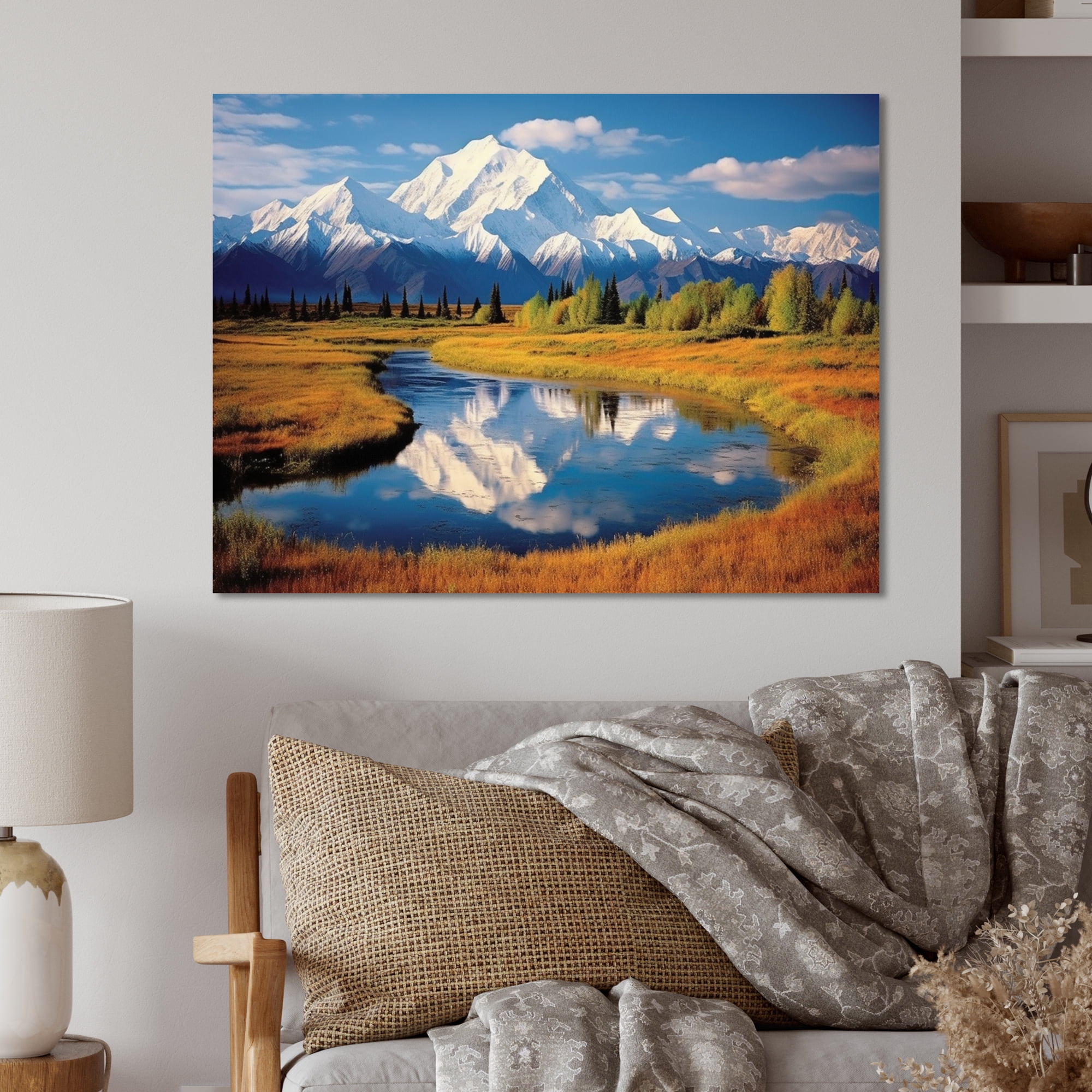 Designart "Venturing into the Vast Wilderness I" Landscapes Metal Wall ...