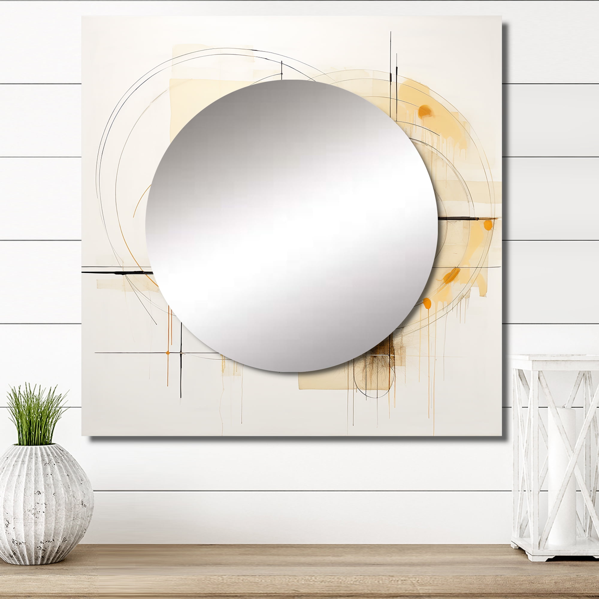 Designart "Verses Of Potentialities Vintage Aquarelle" Abstract ...