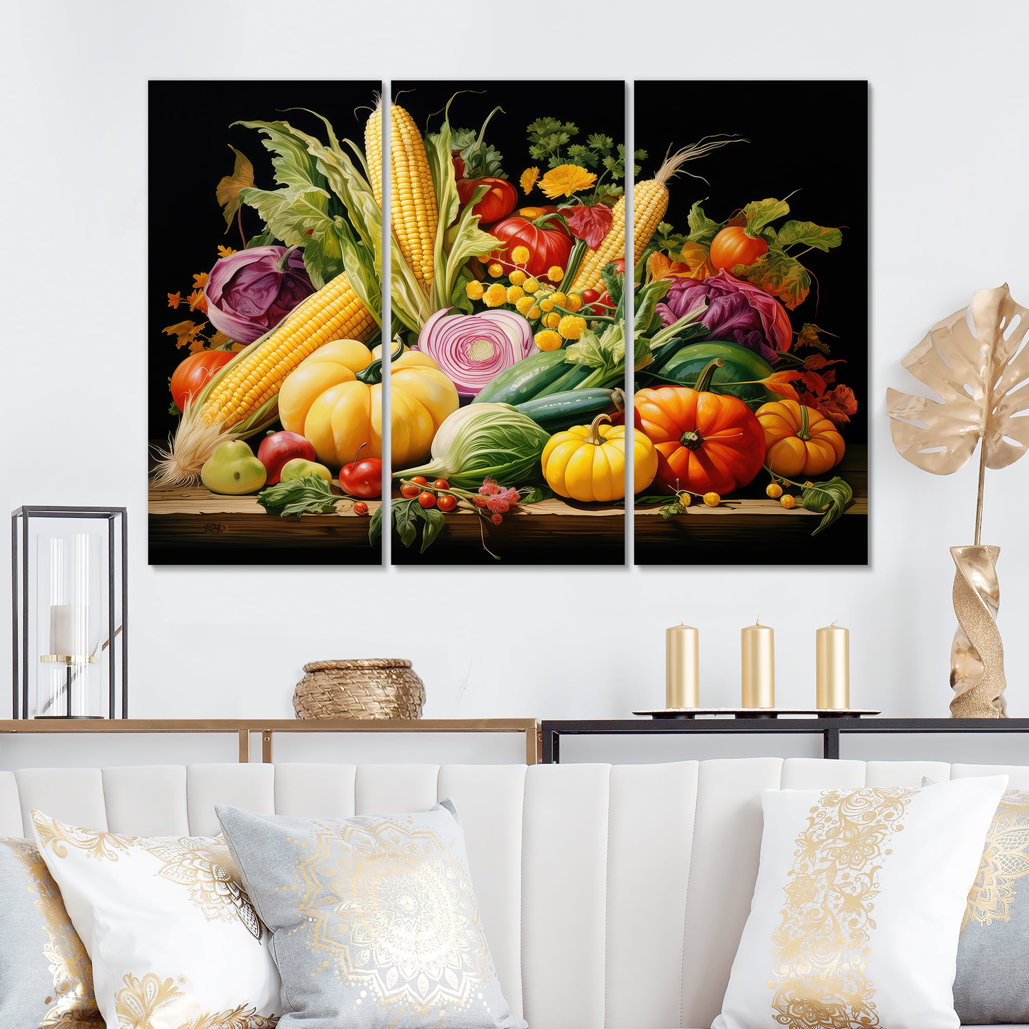 Designart "Vibrant Food with a Focus on Vegetables I" Food & Beverage ...