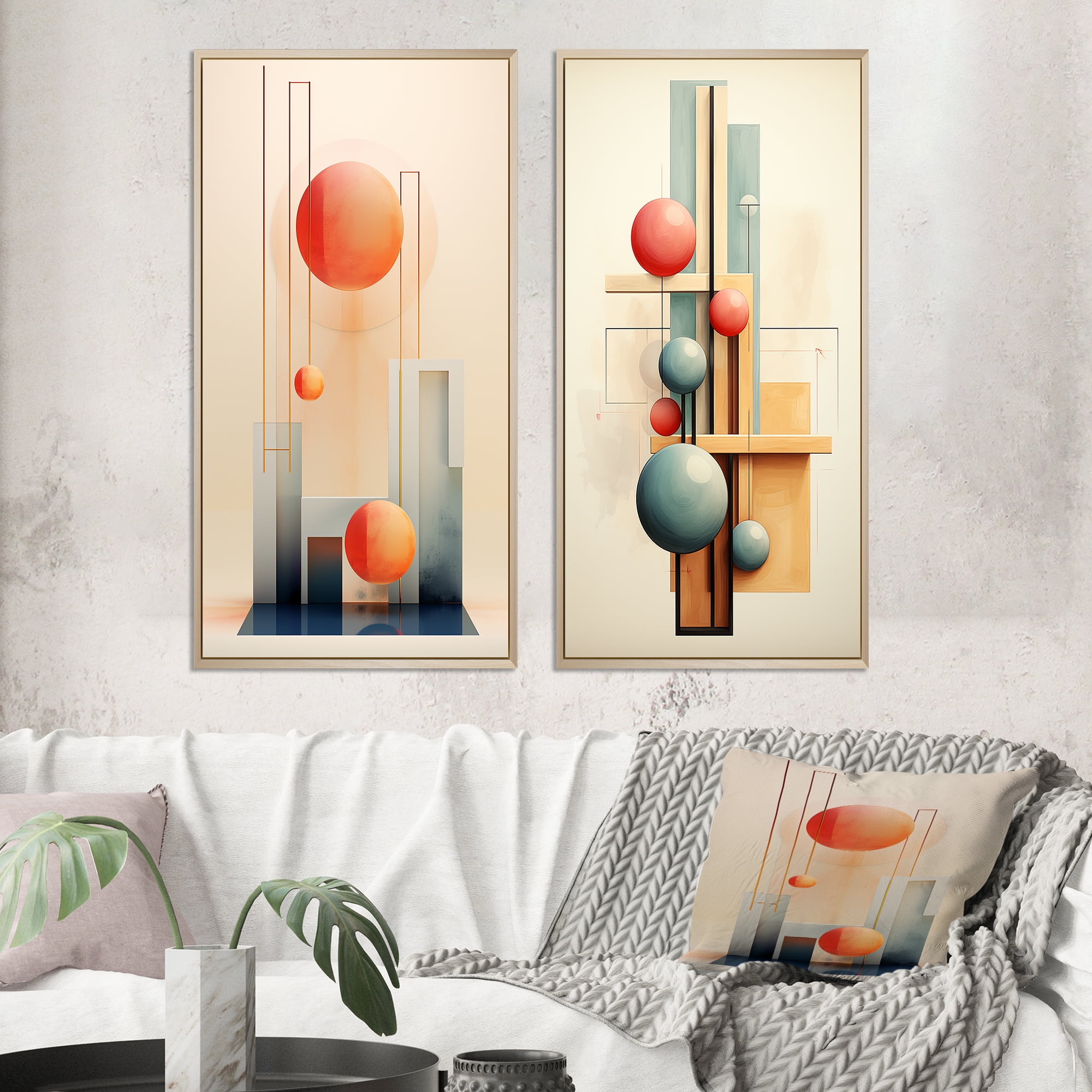 Designart "Vintage Love Mystery Flowing Illustration II" Modern ...