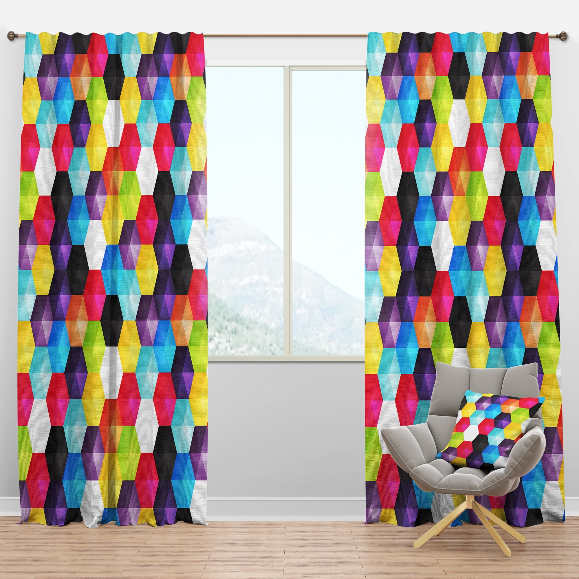 Designart Vintage Wooden Gate Blackout Curtain - Walmart.com