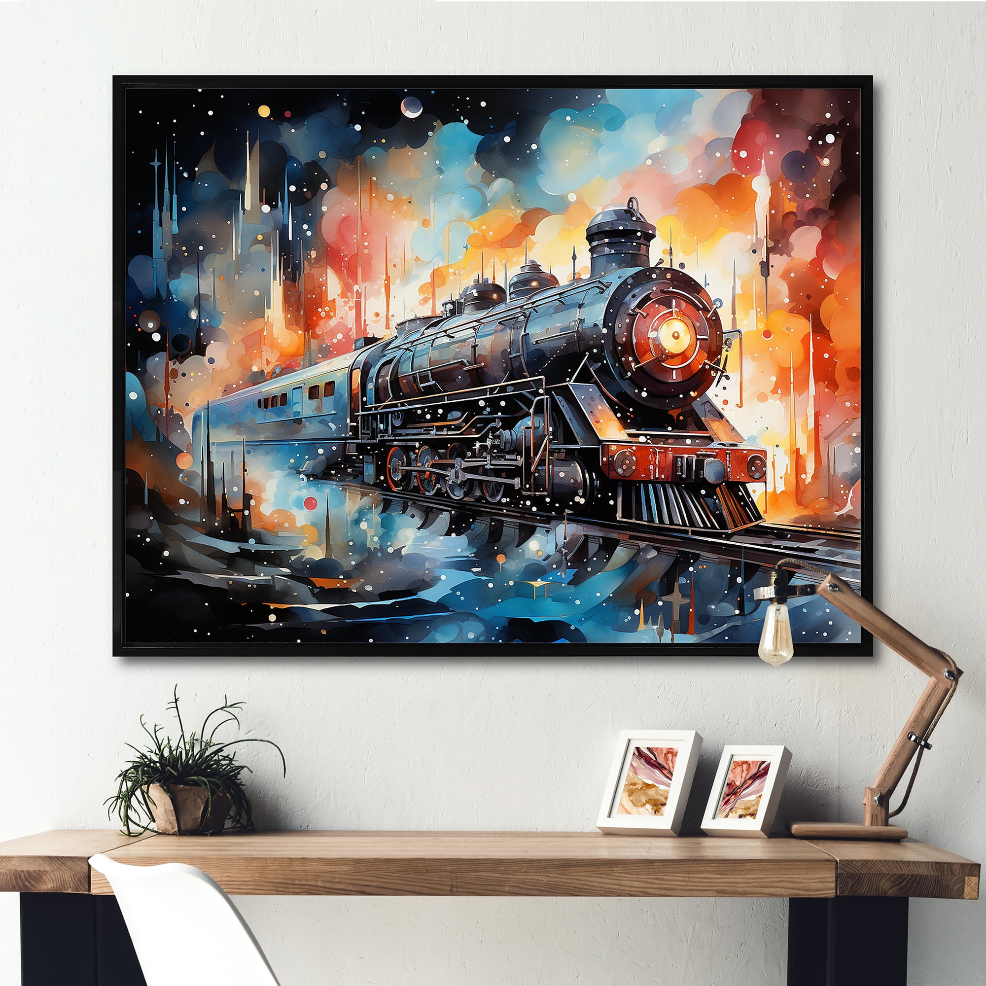 Designart "Voyage Back to the Future on Train Starship I ...