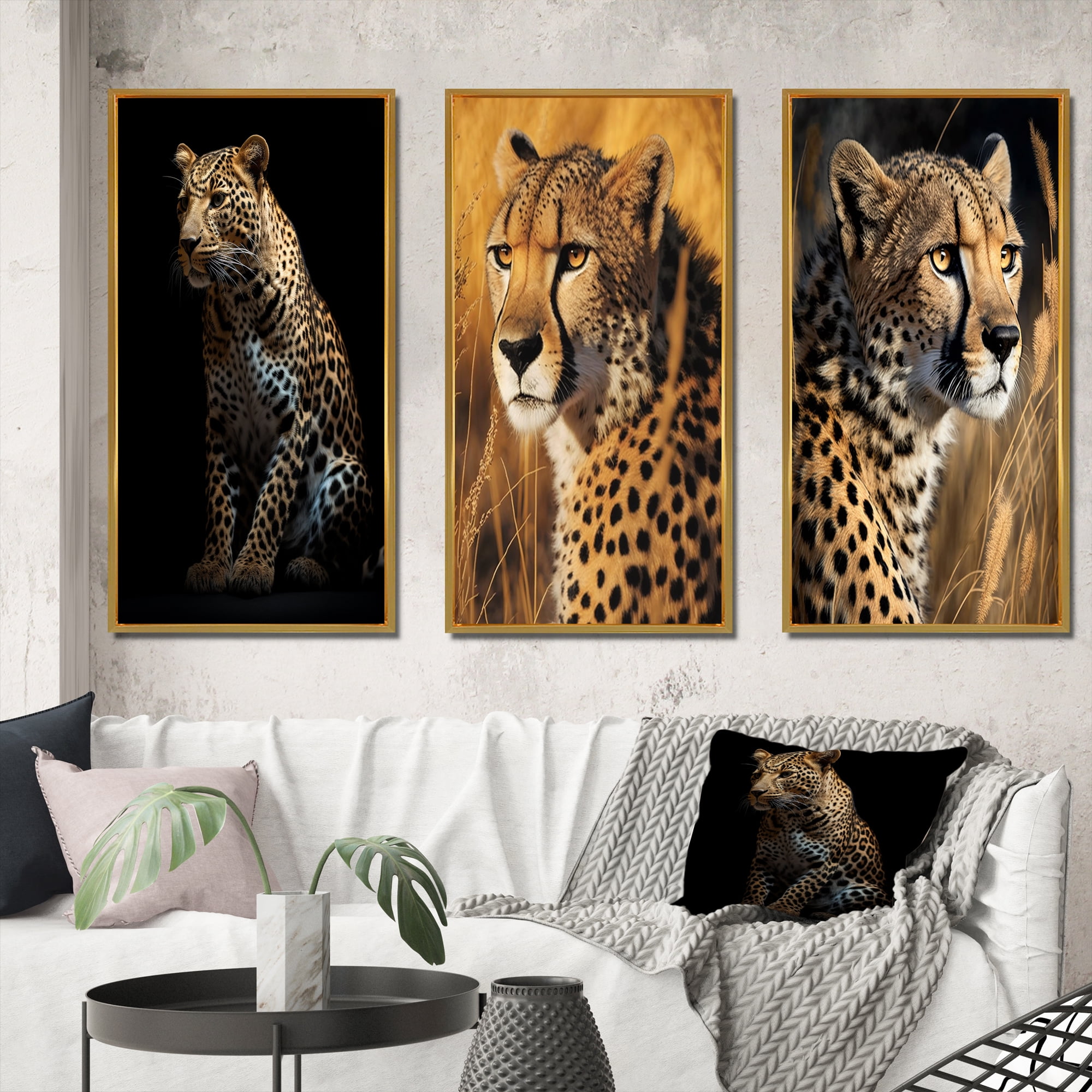 Designart "Wildlife Portrait Stunning Leopard III" Animals Leopard ...