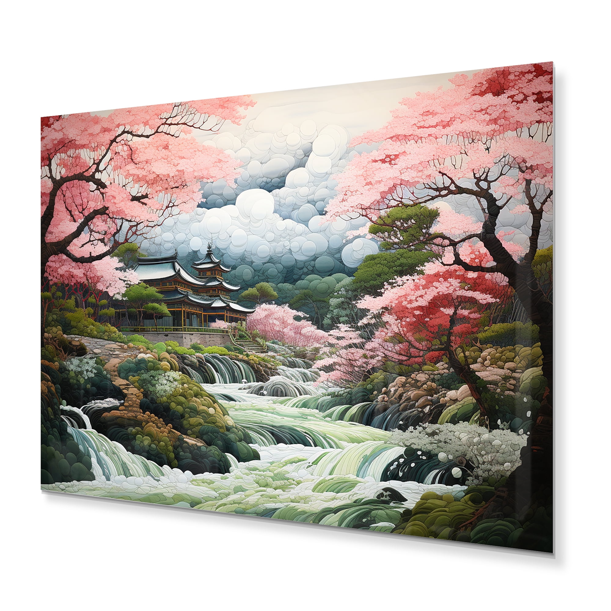 Designart "Zen Garden Asian Painting III" Asian Metal Art Print ...