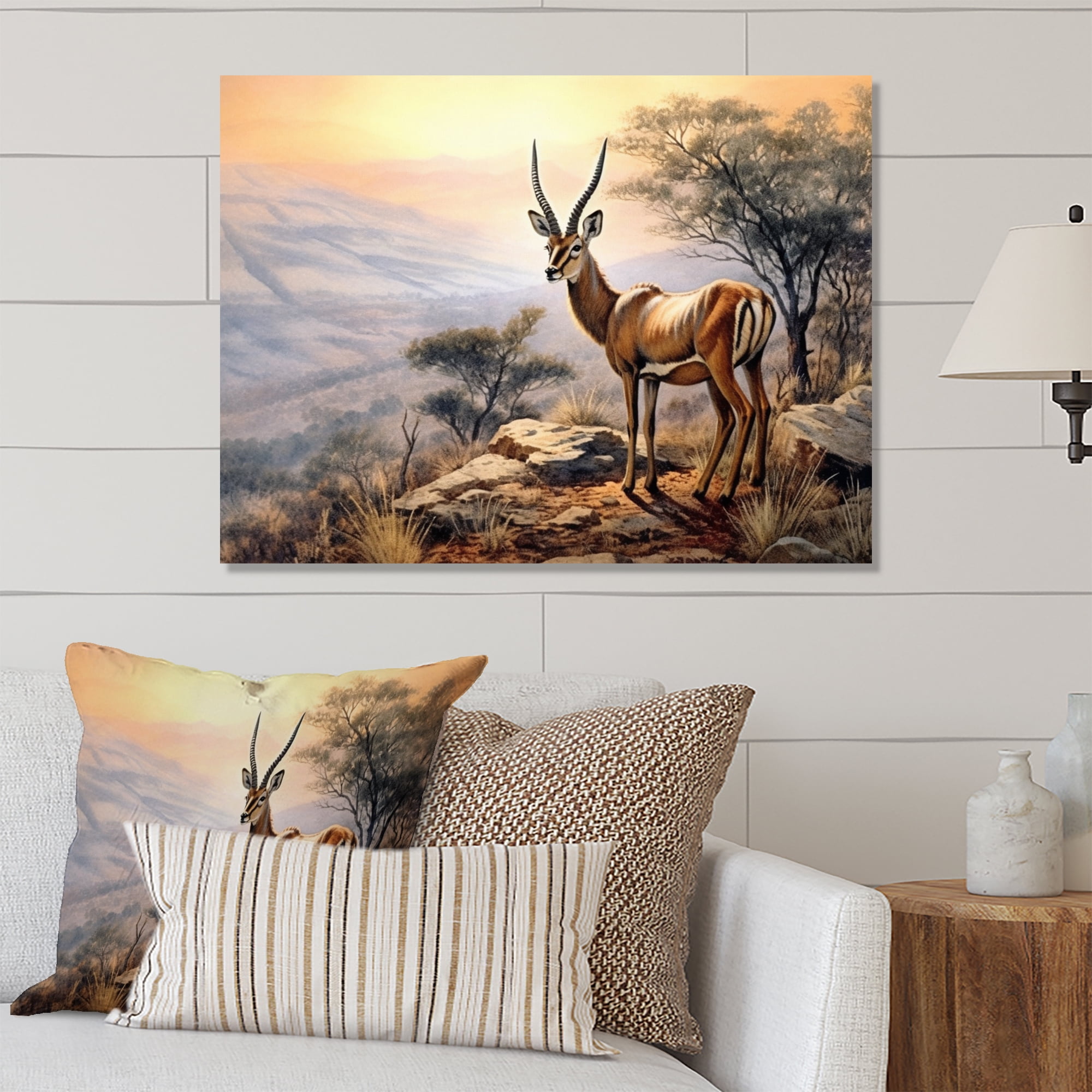 Designart "beautyful Antelope III" Animals Metal Art Print - Walmart.com