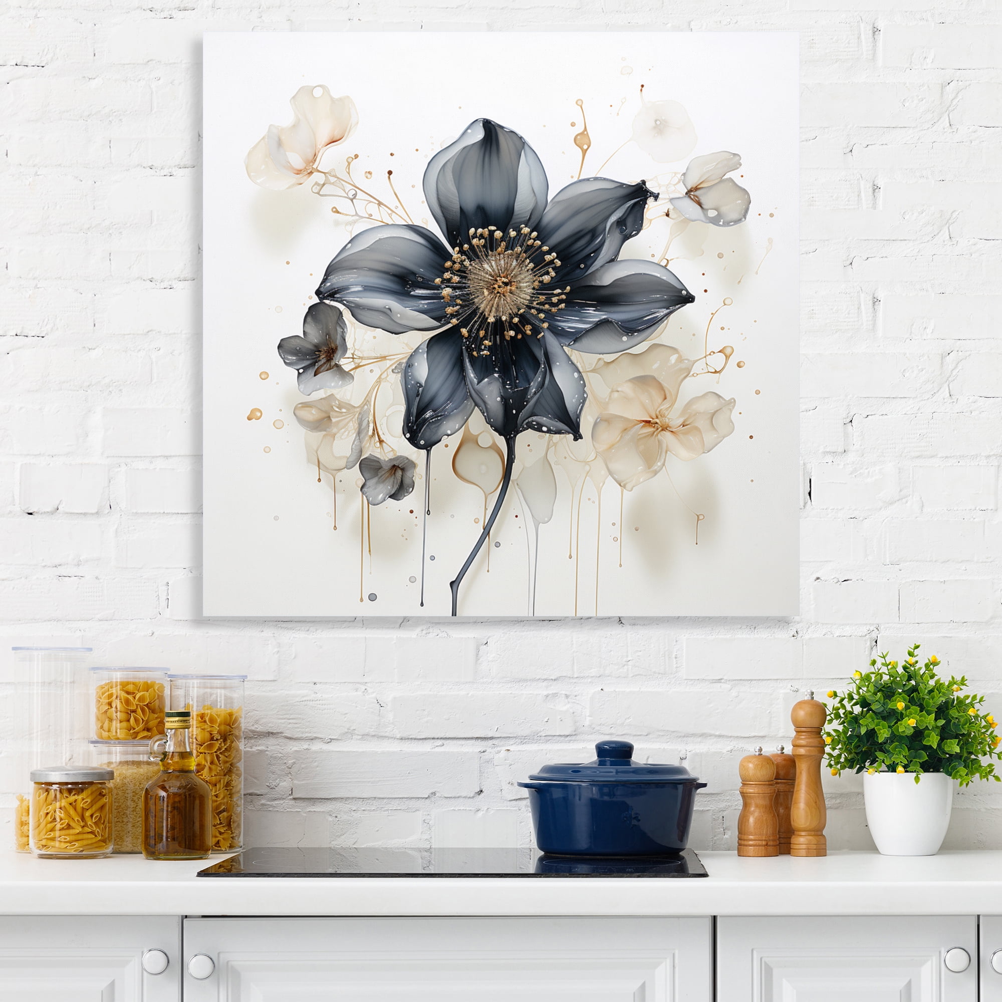 Designart "blossom Beauty In Simplicity Beauty II" Minimalism Wall ...