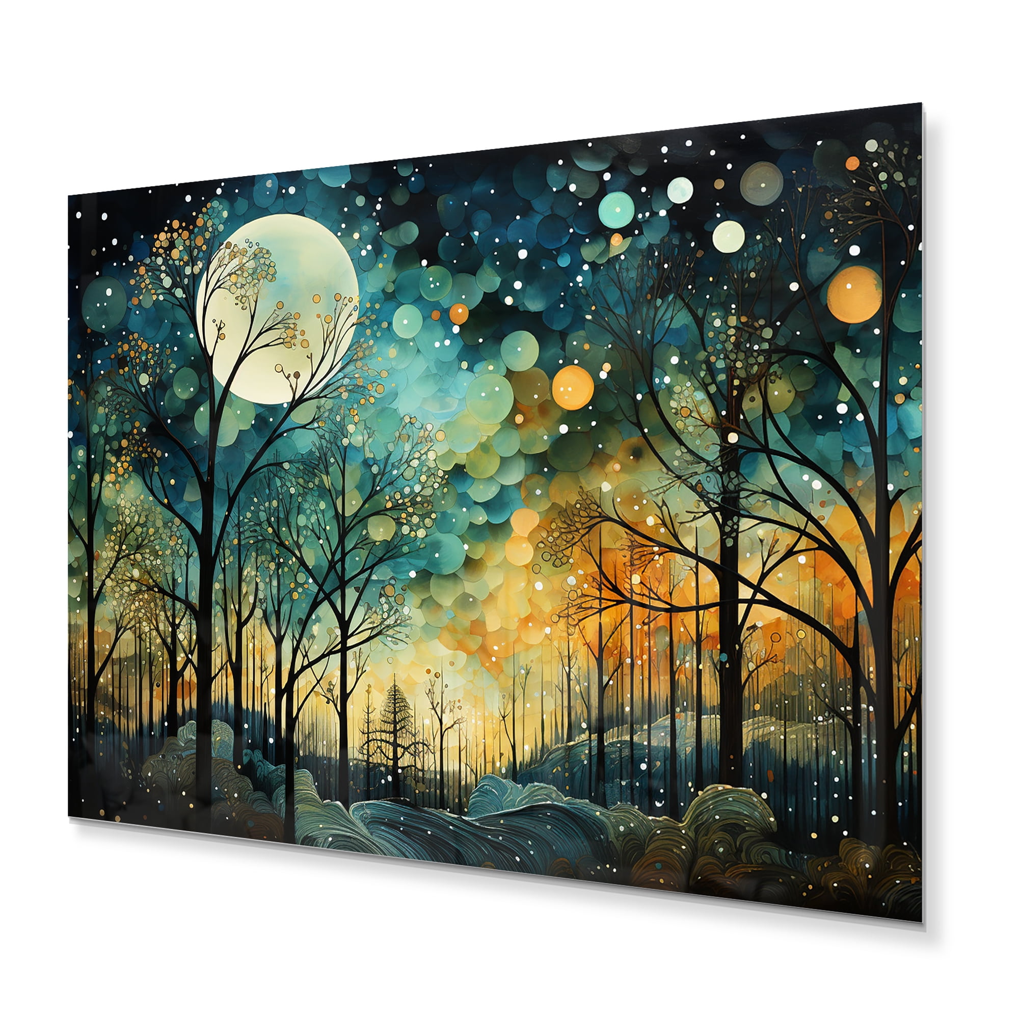 Designart "captivate Forest" Abstract Collages Metal Art Print ...