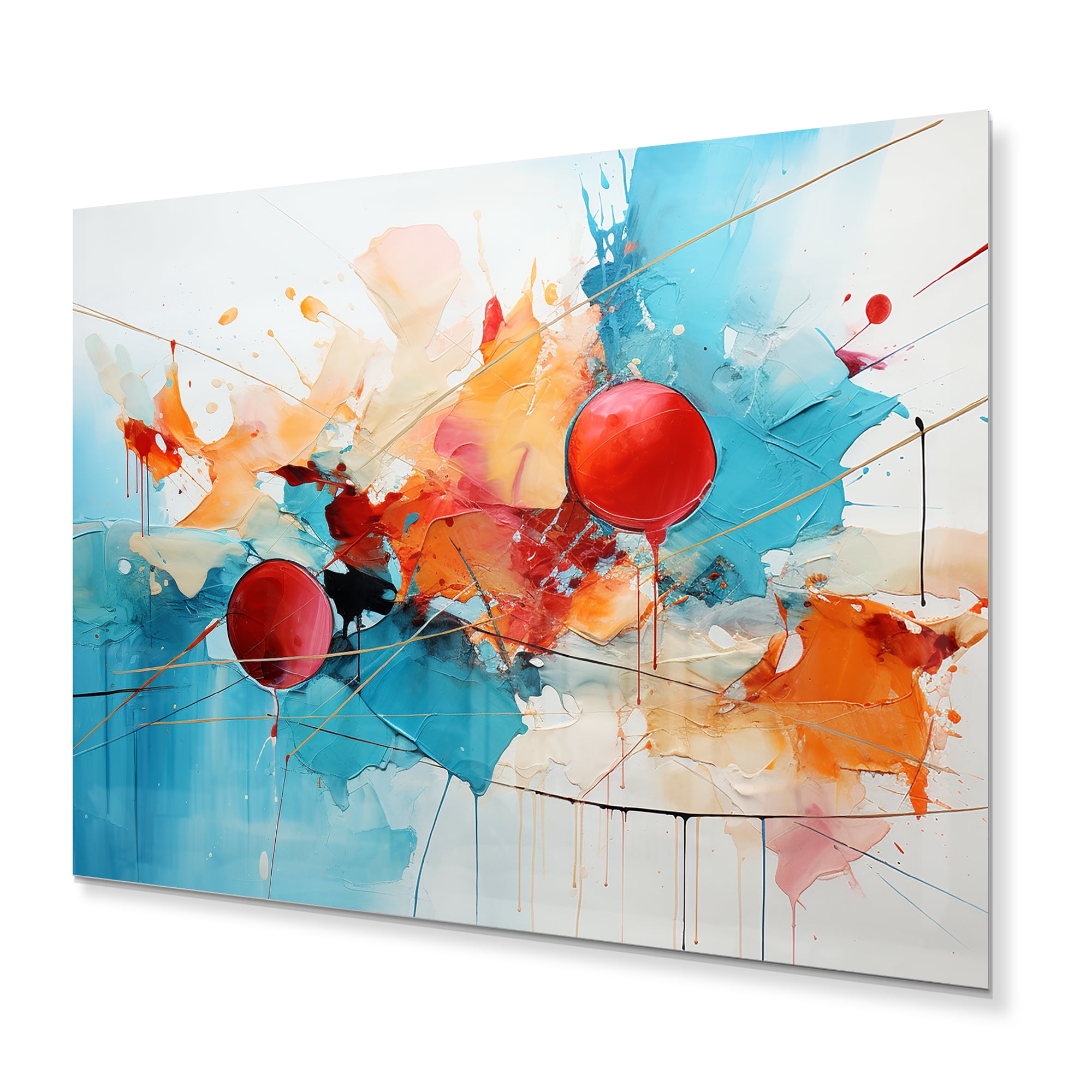 Designart "composition Symphony II" Abstract Collages Metal Art Living ...