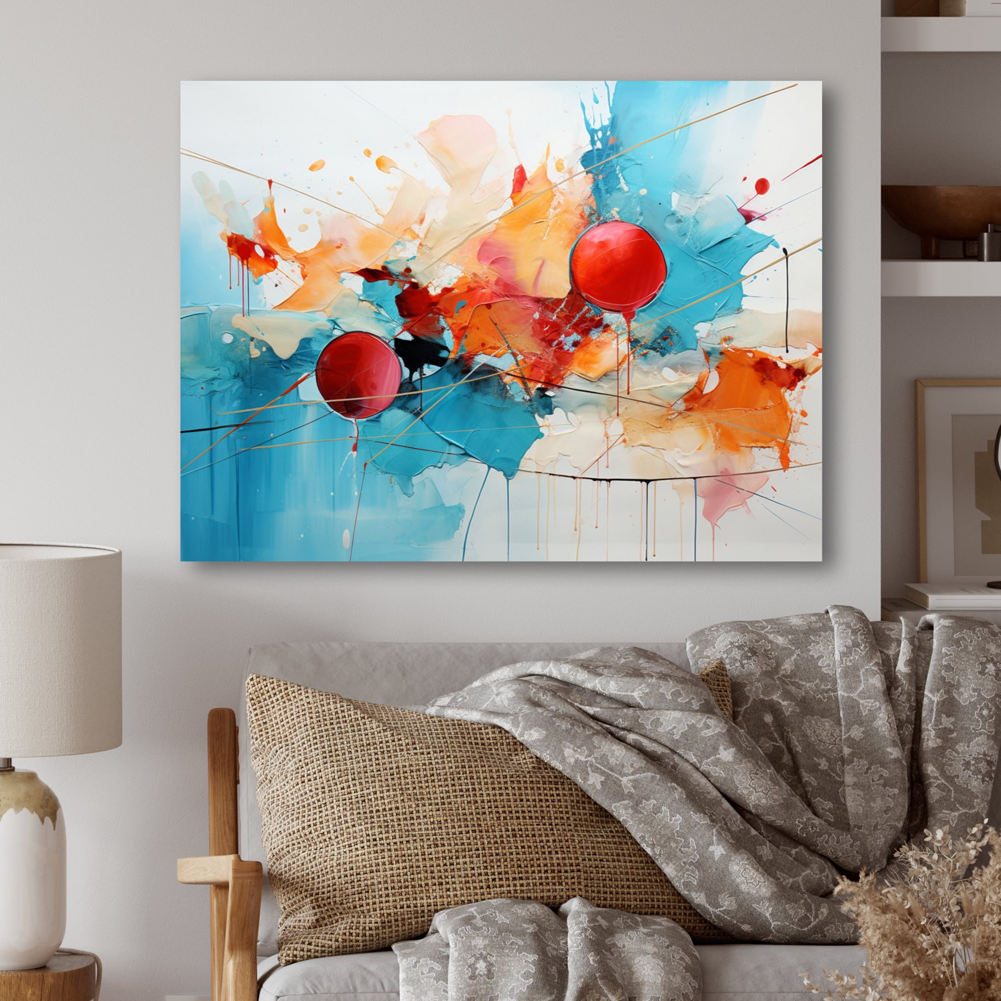Designart "composition Symphony II" Abstract Collages Metal Art Living ...