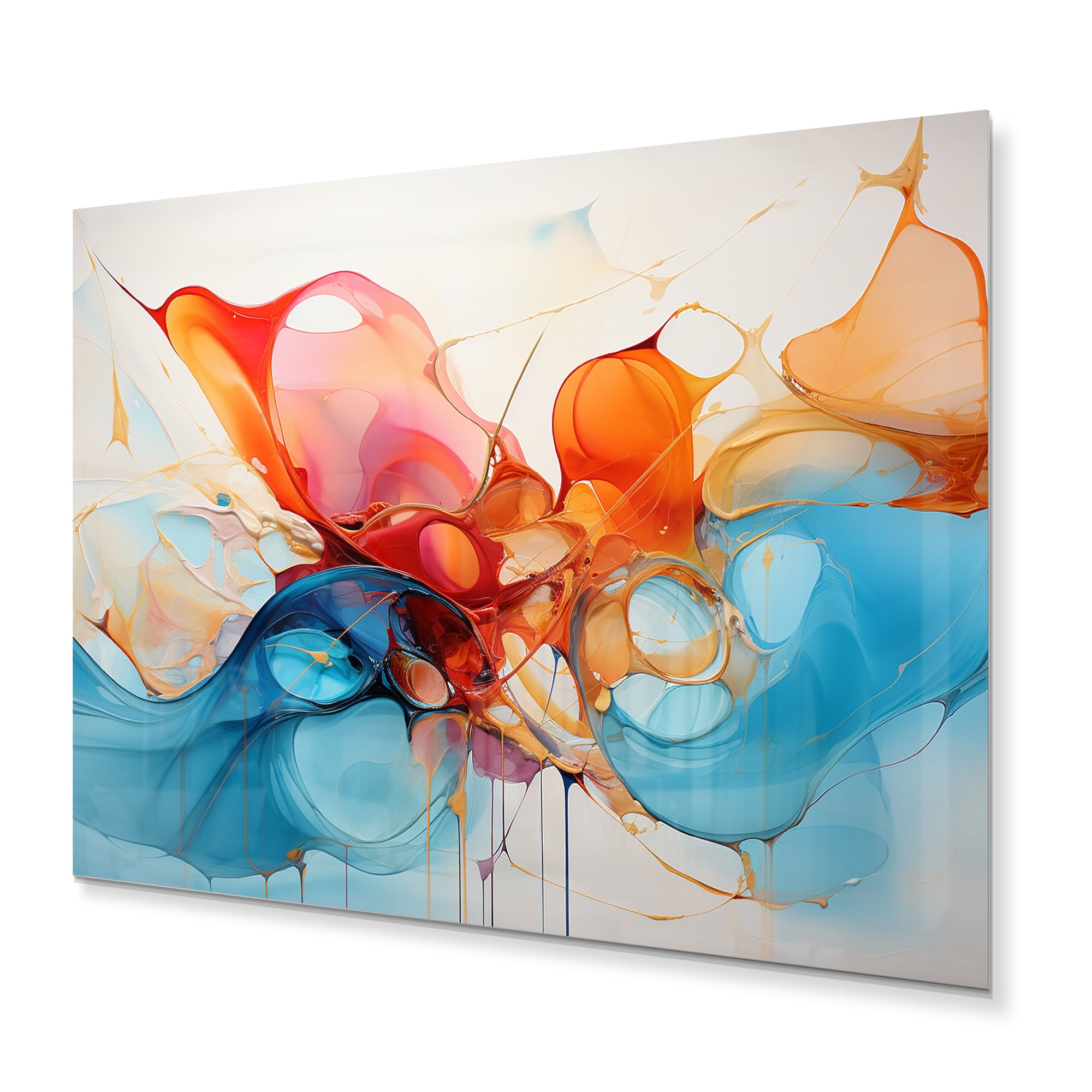Designart "composition Symphony III" Abstract Collages Metal Wall Decor ...