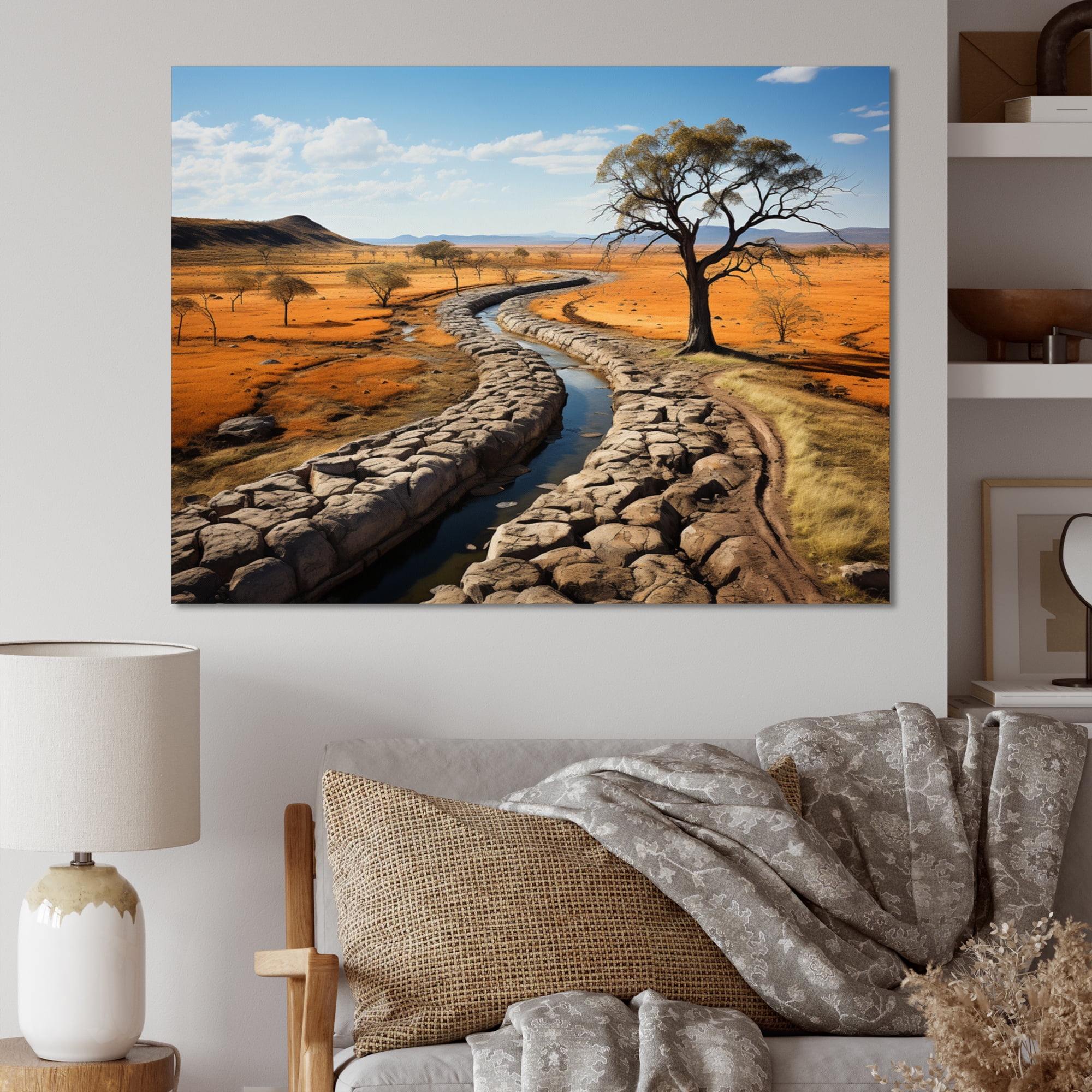 Designart "horizon Australia Outback Spectrum IV" Landscapes Wall Art ...
