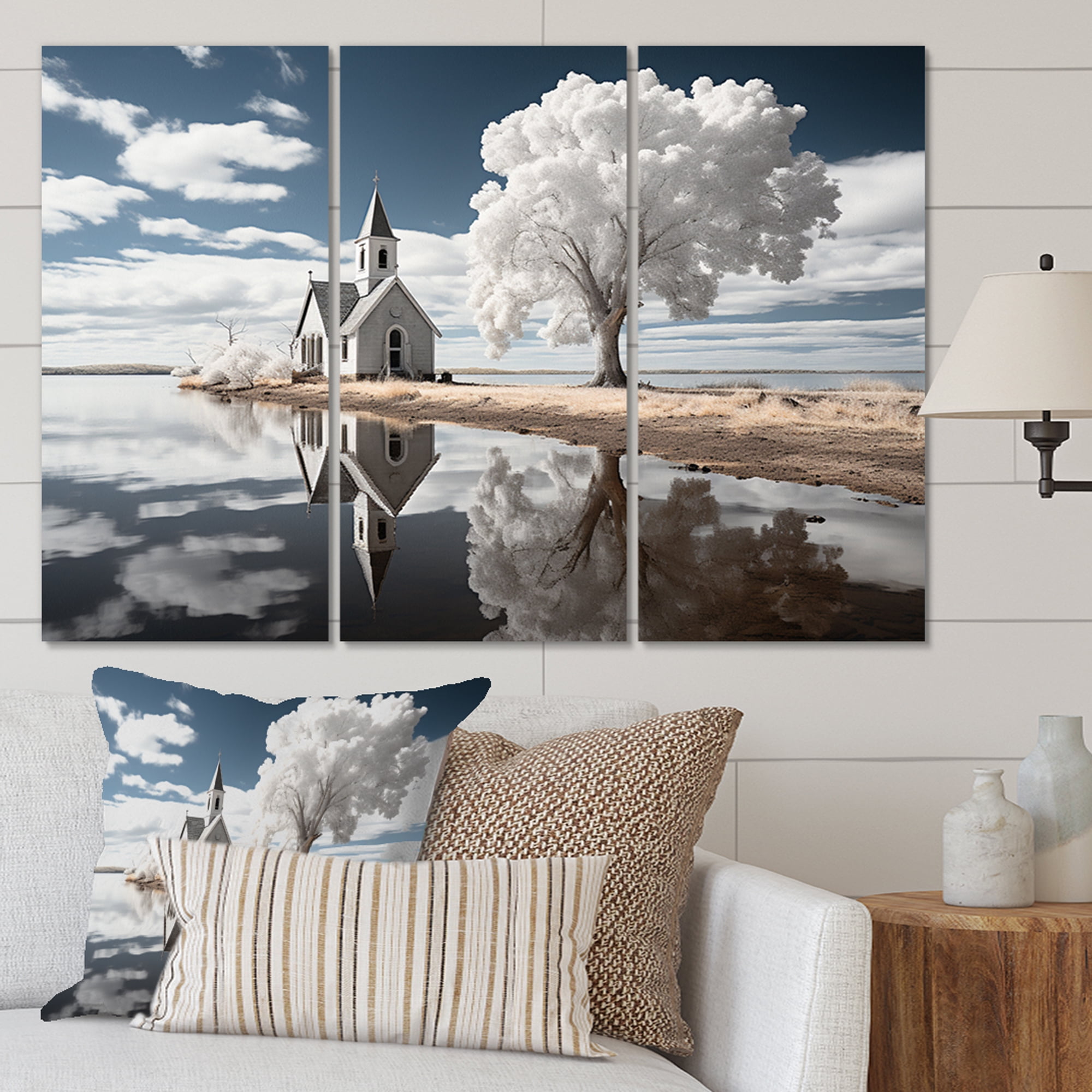 Designart "horizon Church Sacred Reflections II" Spiritual Wall Art ...