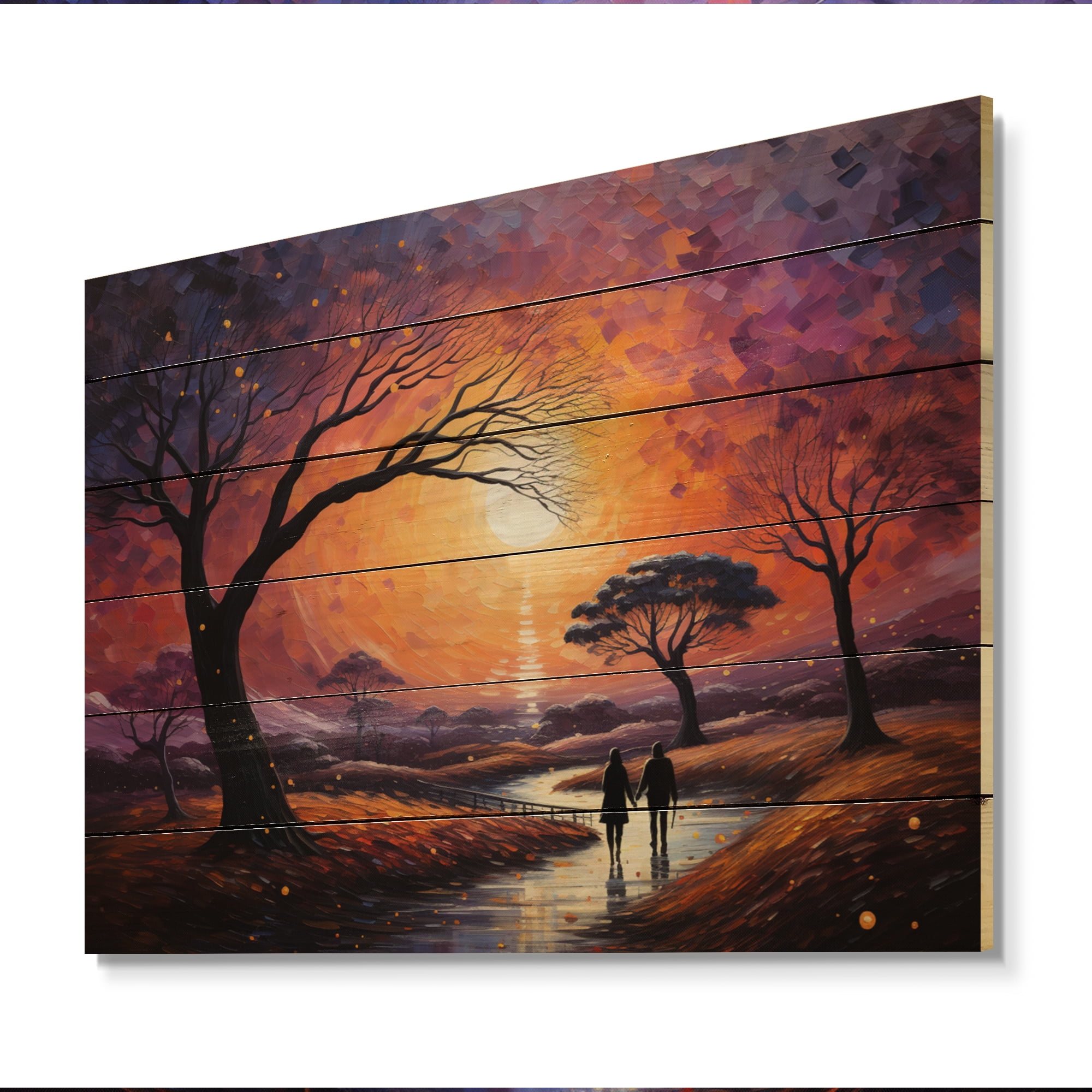 Designart "love Landscape Loves Journey I" Romantic Landscape Print on ...