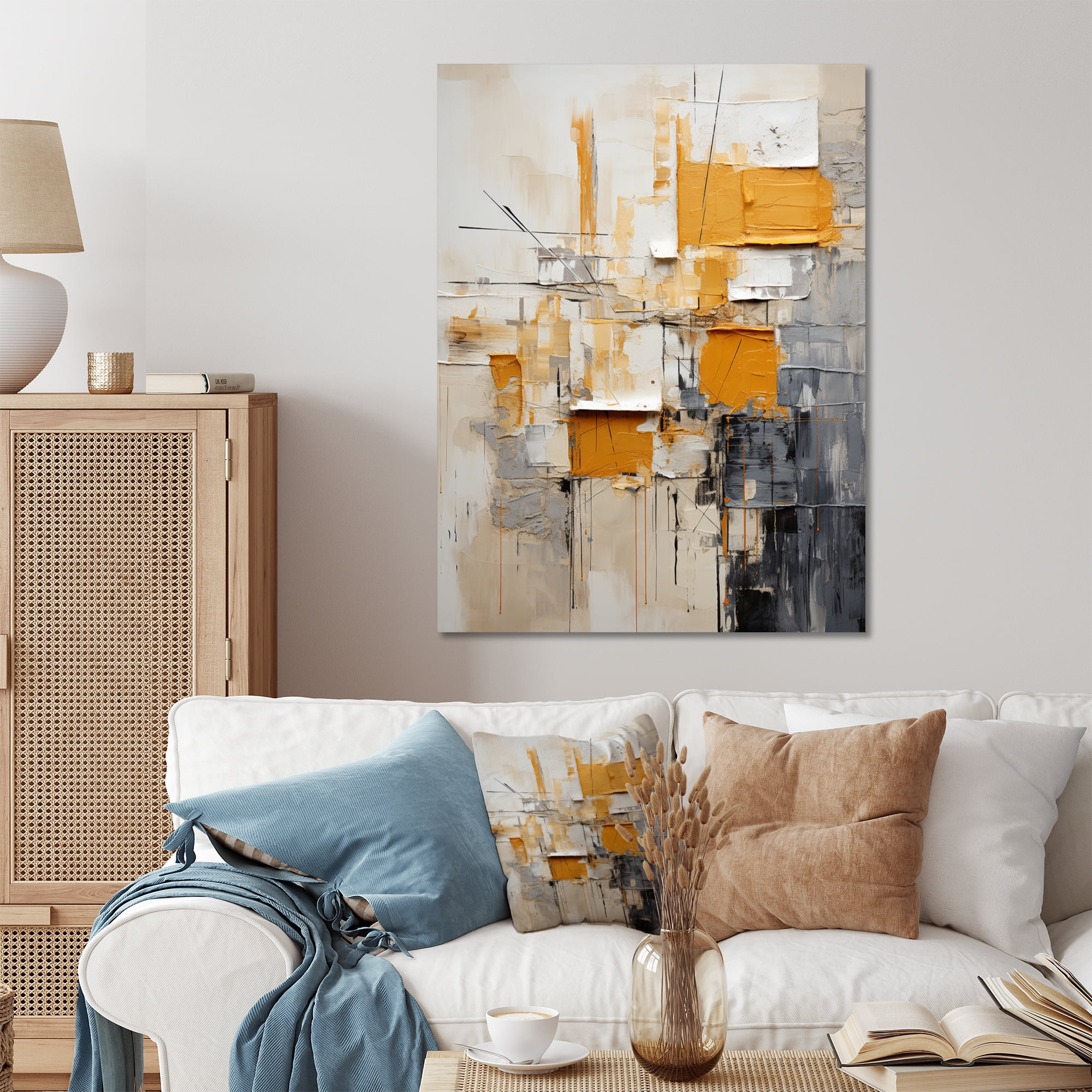 Designart "modern Assemblage II" Abstract Collages Metal Wall Art - Walmart.com