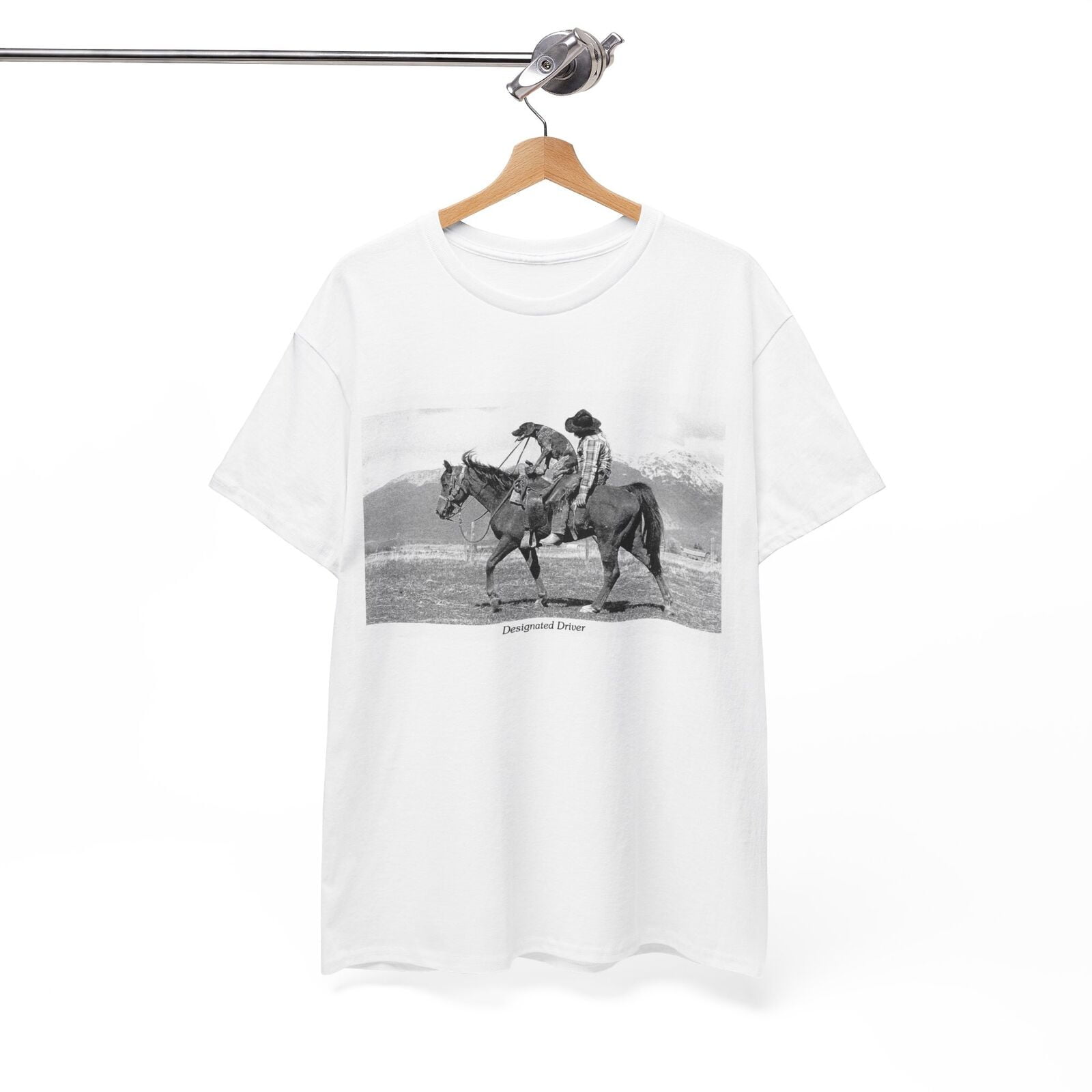 Designated Driver Tshirt Vintage Graphic Horse And Dog Country Unisex ...