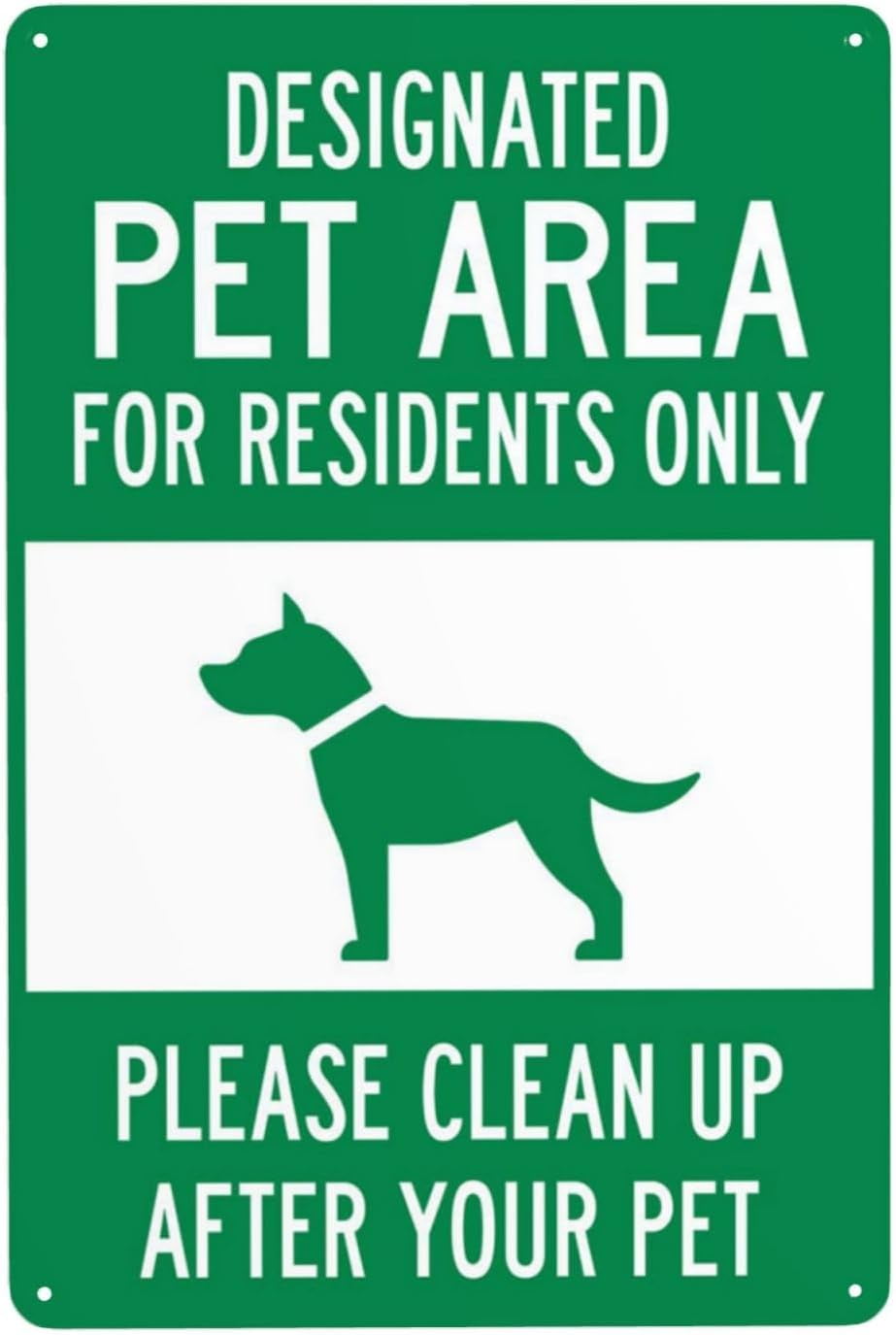 Designated Pet Area For Residents Only Please Clean Up Dog Park ...