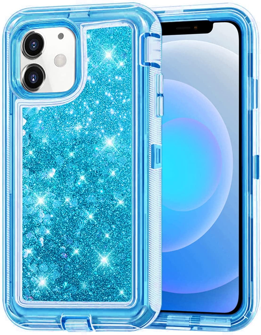 Designed for Apple iPhone 11 Heavy Duty Case, Heavy Duty Glitter Case ...