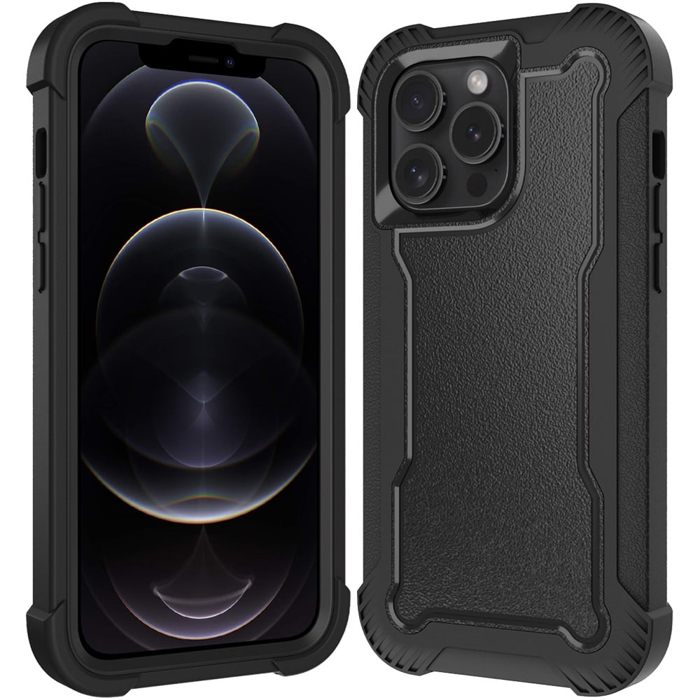 Designed for Apple iPhone 12 Pro Max Tough Hybrid Shockproof Hybrid PC ...