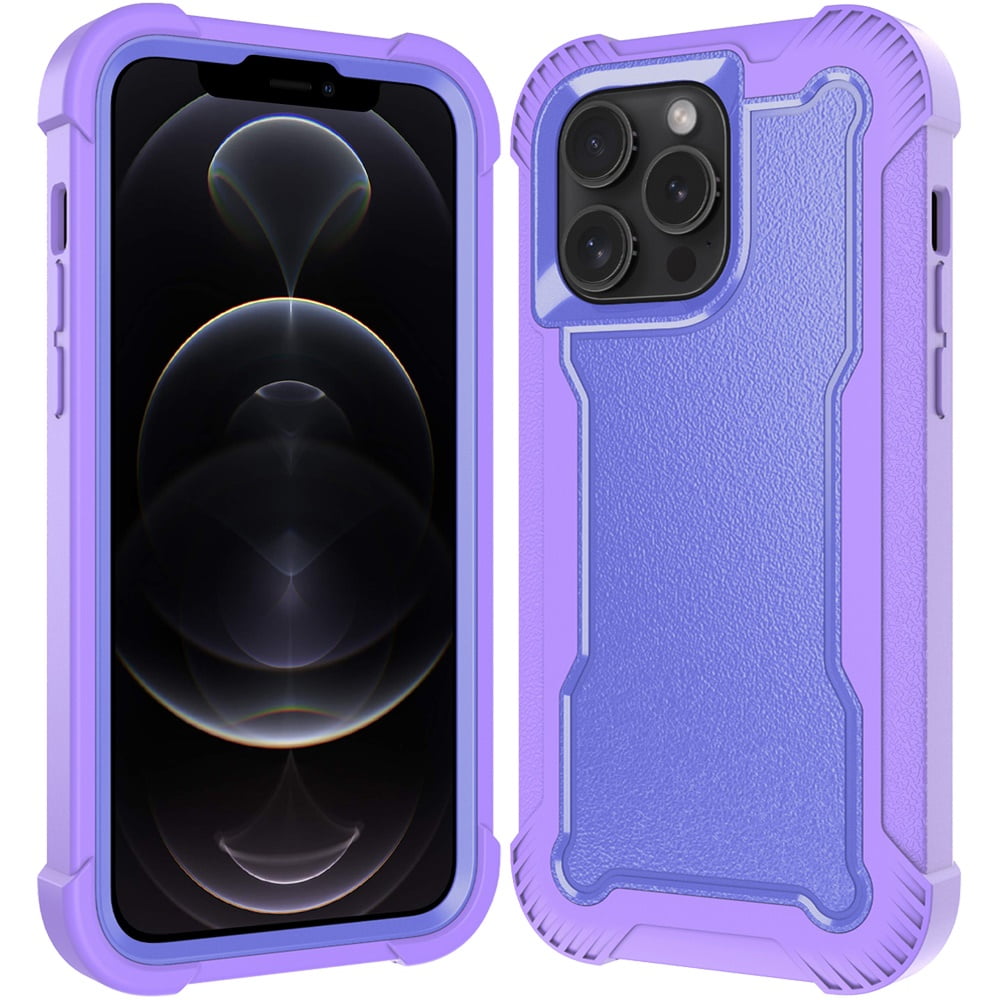 Designed for Apple iPhone 13 Pro Max Tough Hybrid Shockproof Hybrid PC ...