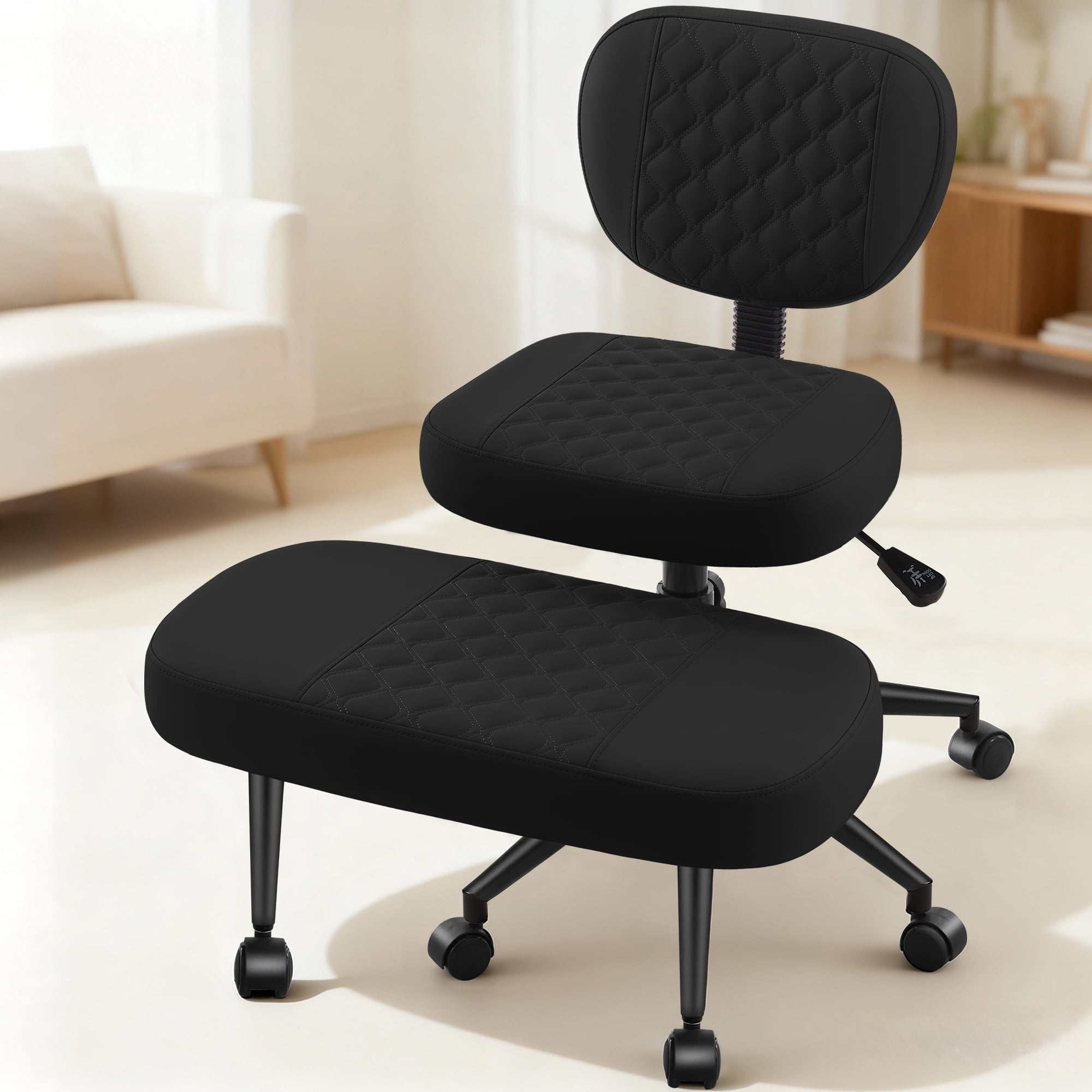 Designed for Cross-Legged Sitters - Dhole Ergonomic Chair with Backrest ...
