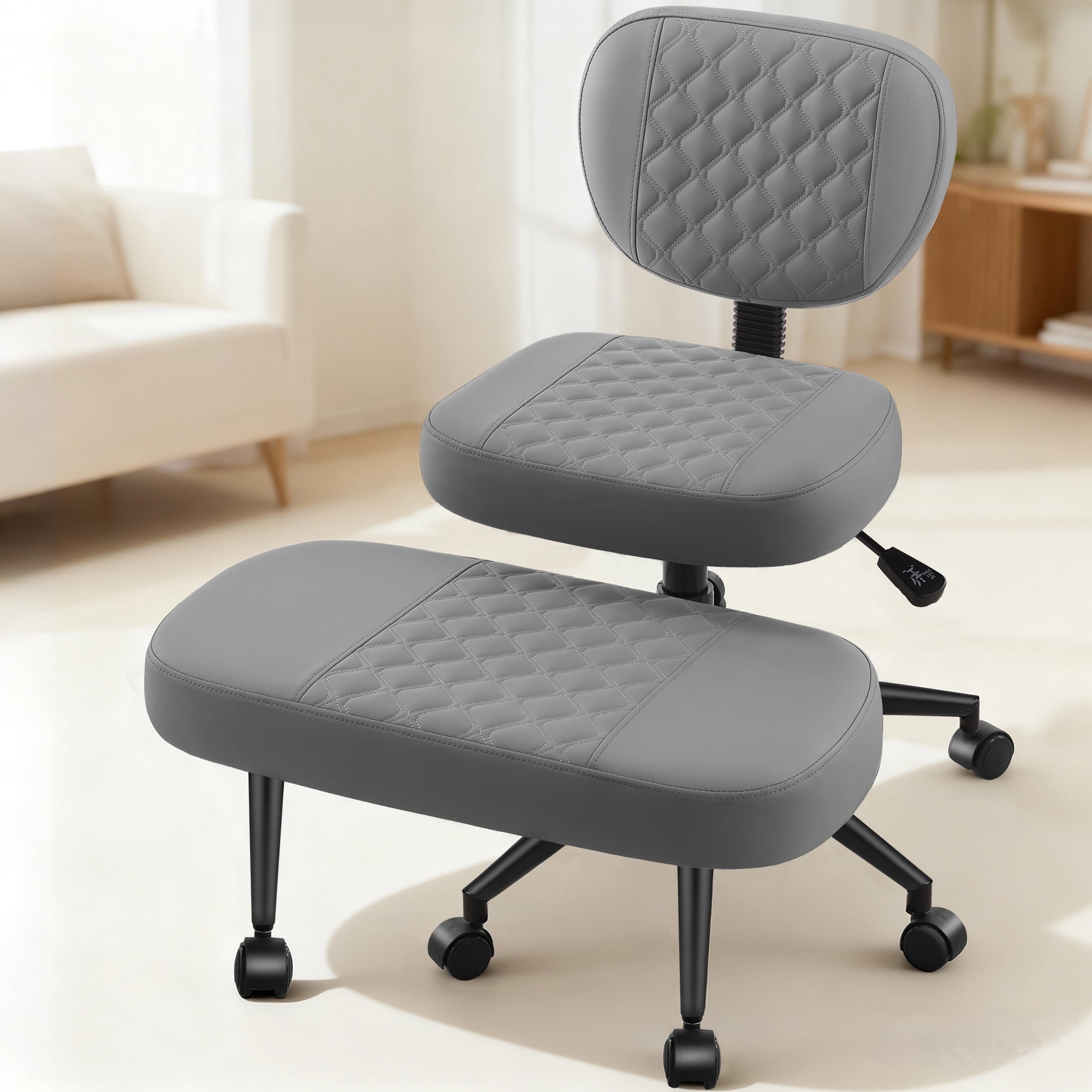 Designed for Cross-Legged Sitters - Dhole Ergonomic Chair with Backrest ...