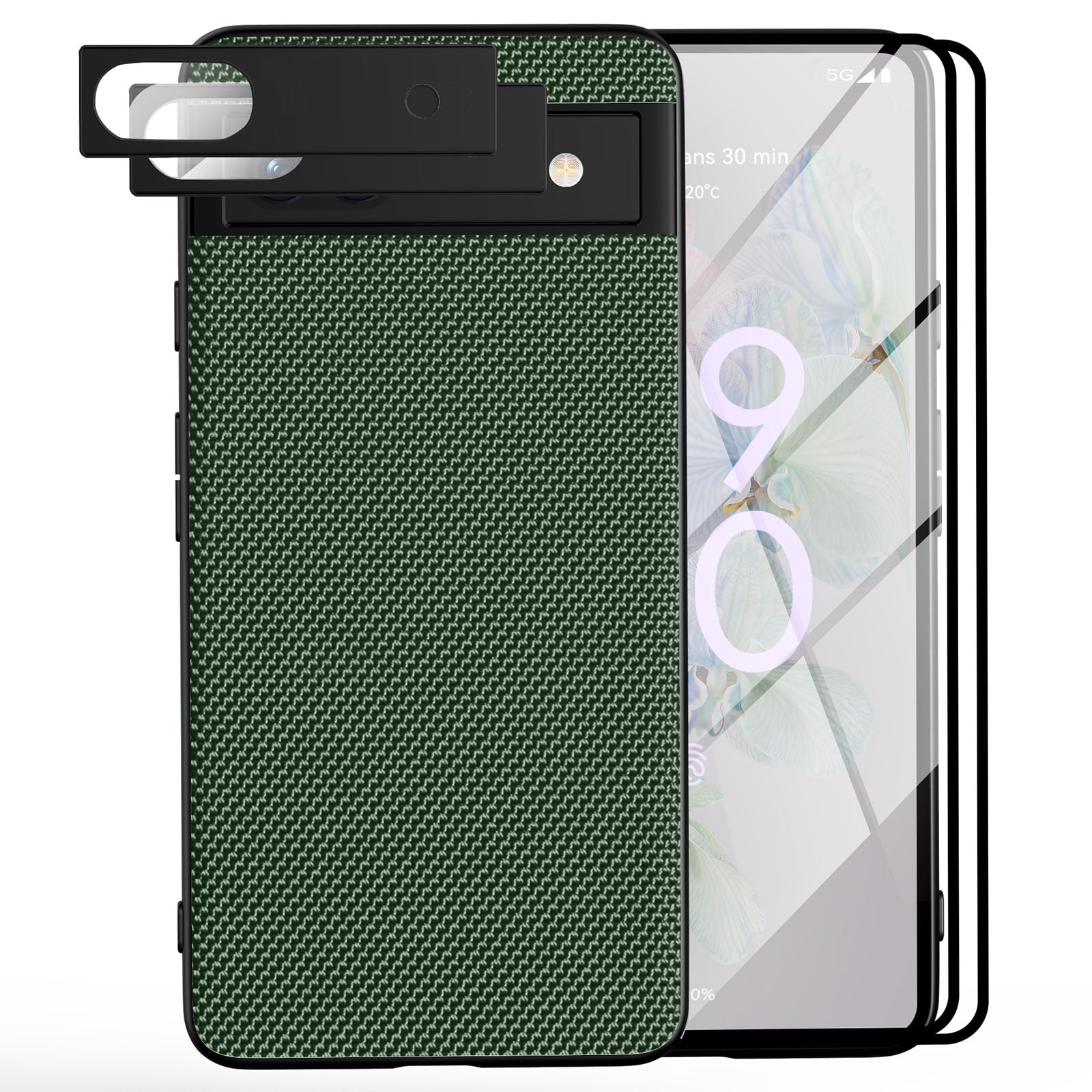 Designed for Google Pixel 6a Case with 2 Pack Screen Protector + 2 Pack ...