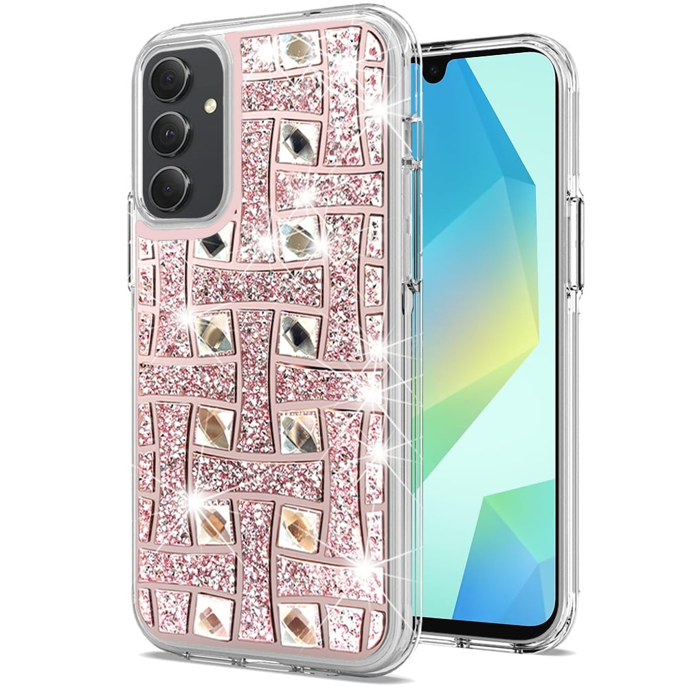 Designed for Samsung Galaxy A16 5G Sparkly 3D Design Diamond Shockproof ...