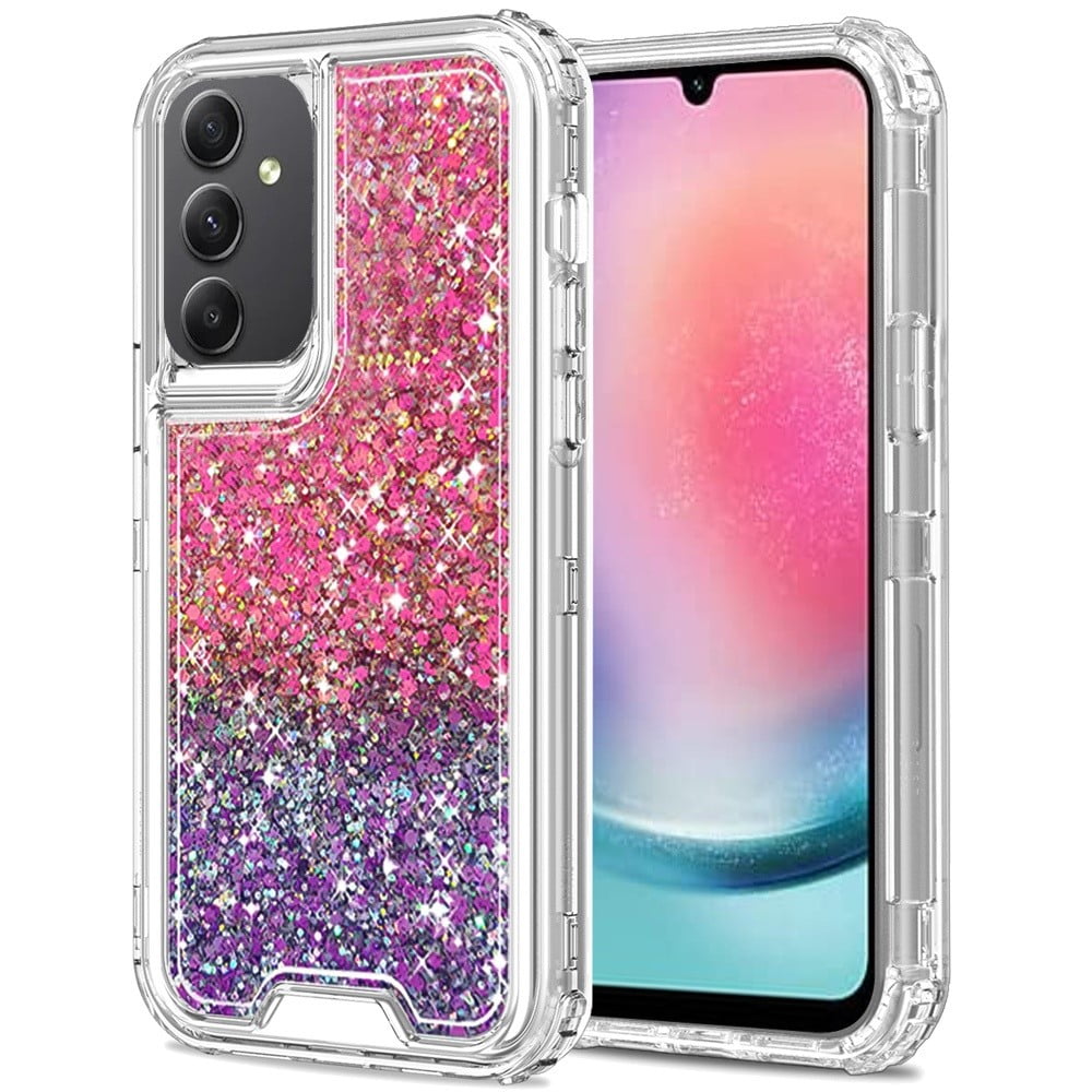 Designed for Samsung Galaxy A25 5G Epoxy Bling Glitter Sparkly 3in1 ...