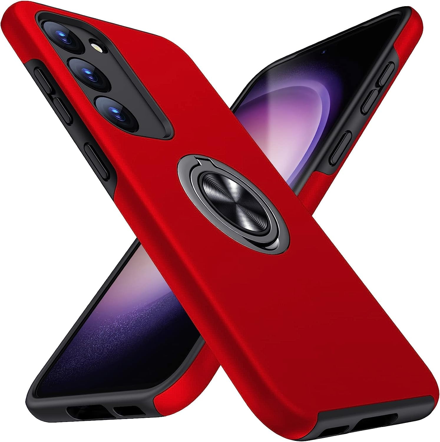 Designed for Samsung Galaxy A25 Heavy Duty Case with Built-in Kickstand ...